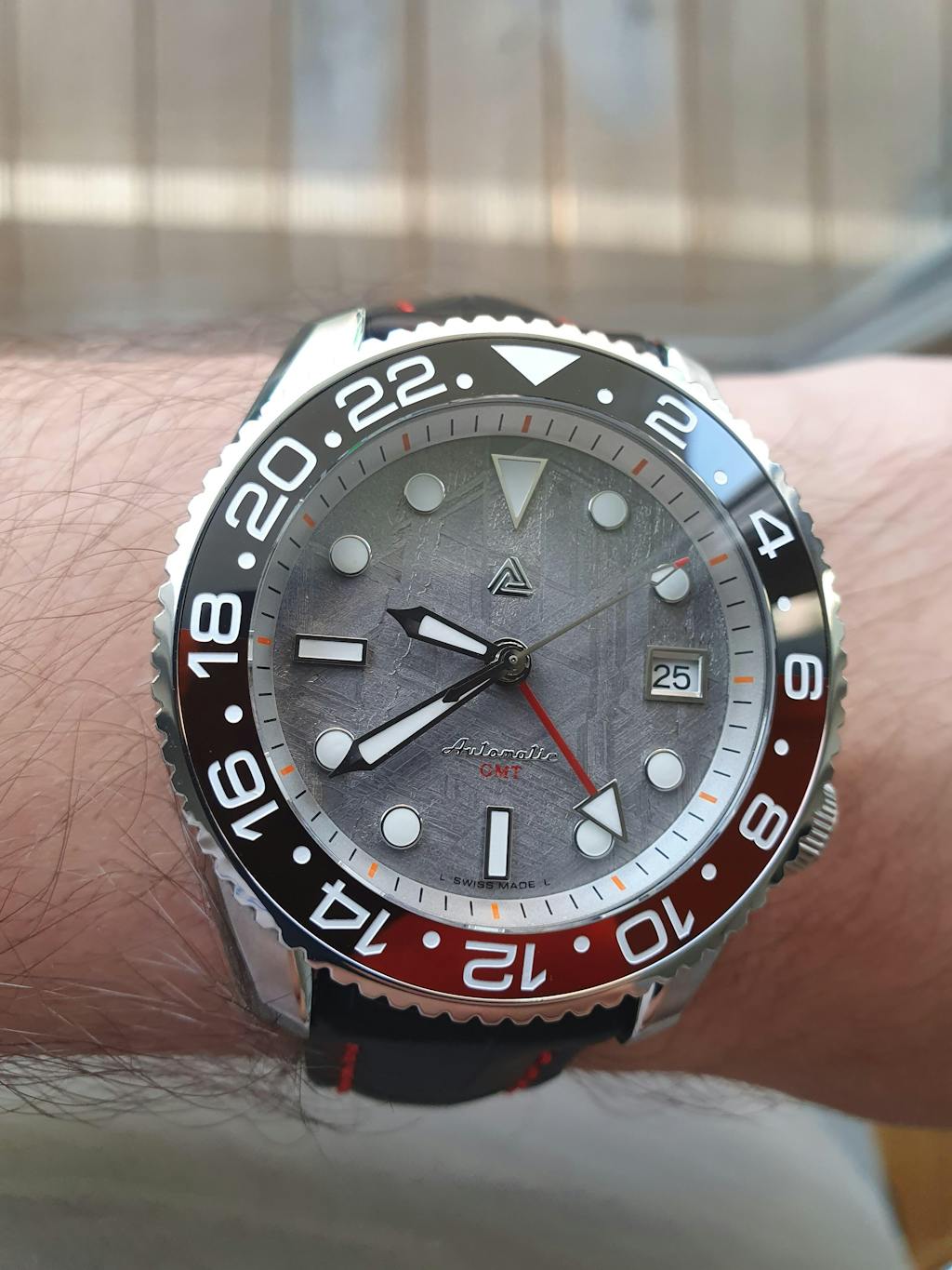 NH34 GMT Dial - Meteorite | BGW9 - SEIKO Mod Part - Lucius Atelier