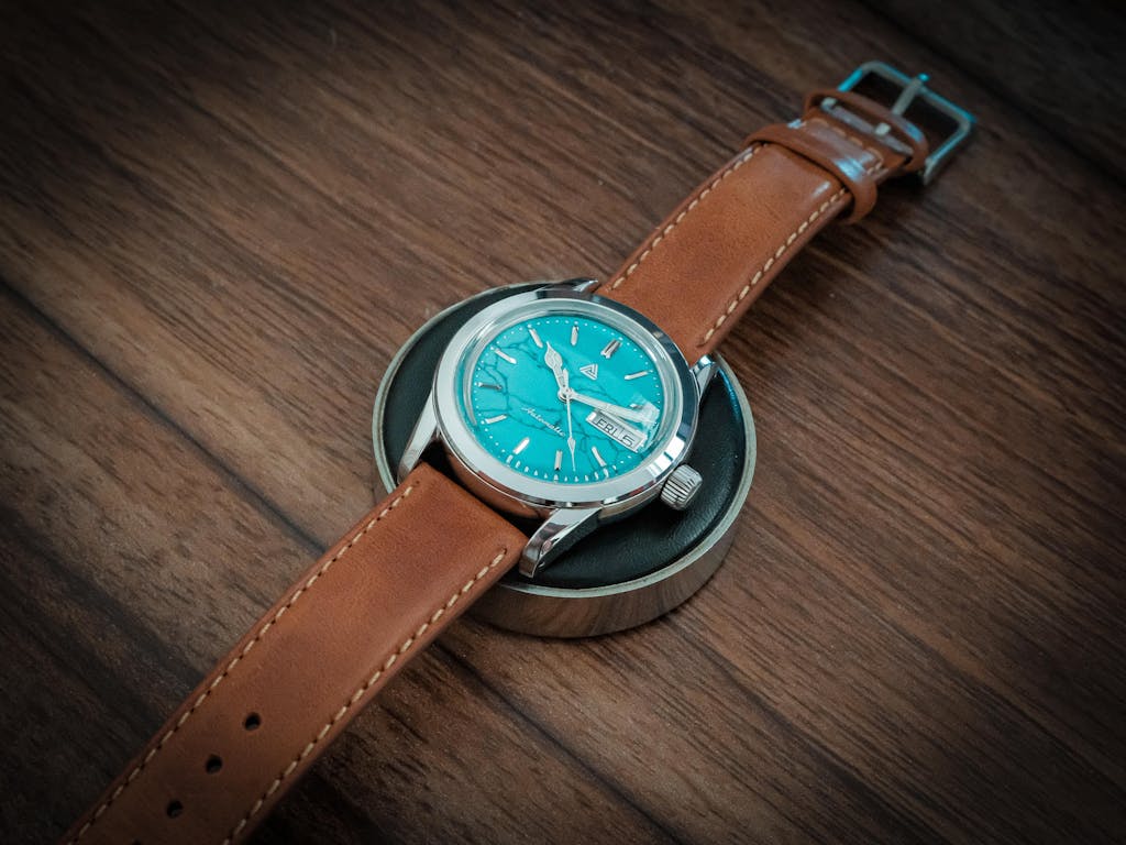 Turquoise Crystal Dial (Day Date) - Lucius Atelier