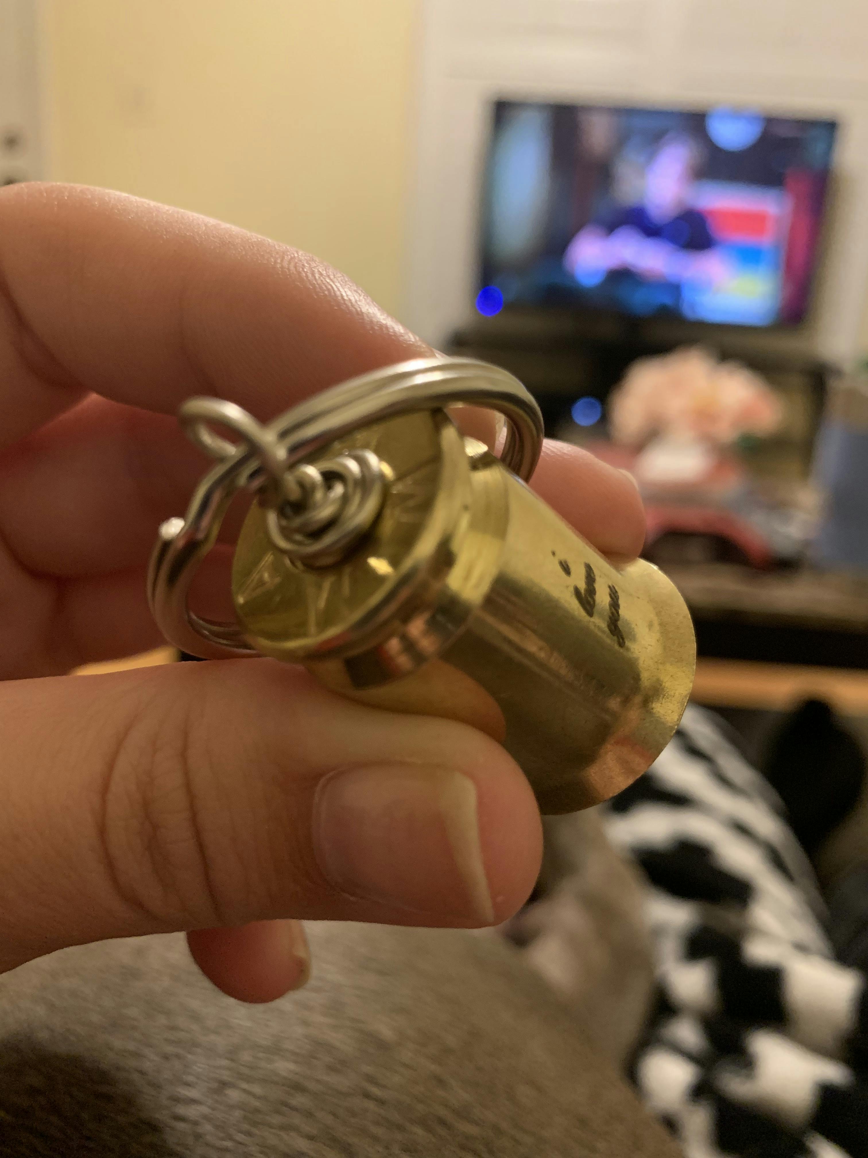 Real Bullet Motorcycle Bell - Brass - Ammo Motorcycle Accessory