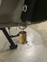 Real Bullet Motorcycle Bell - Brass - Ammo Motorcycle Accessory