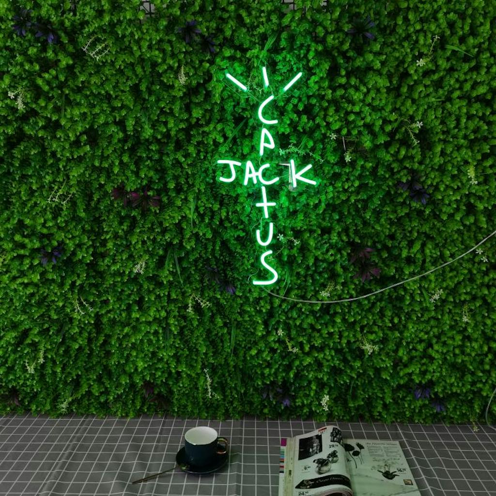 Cactus Jack - LED Neon Sign, Travis Scott LED Neon Sign Cool for room ...