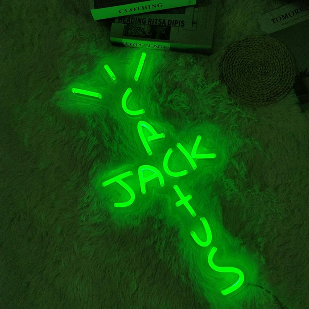 Cactus Jack - LED Neon Sign, Travis Scott LED Neon Sign Cool for room ...