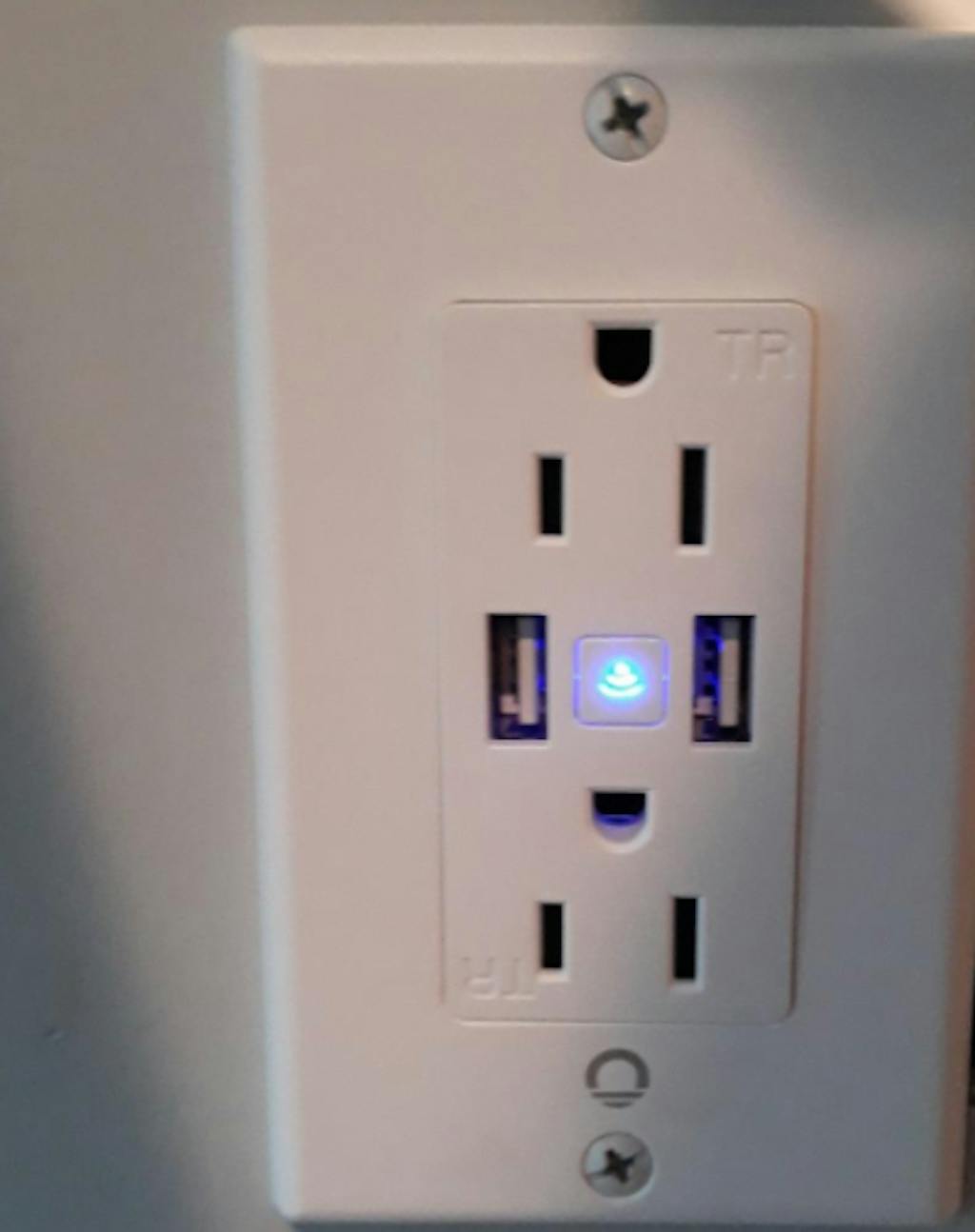 Lumary WiFi Smart USB Outlet in-Wall Receptacle USB Works with Alexa ...