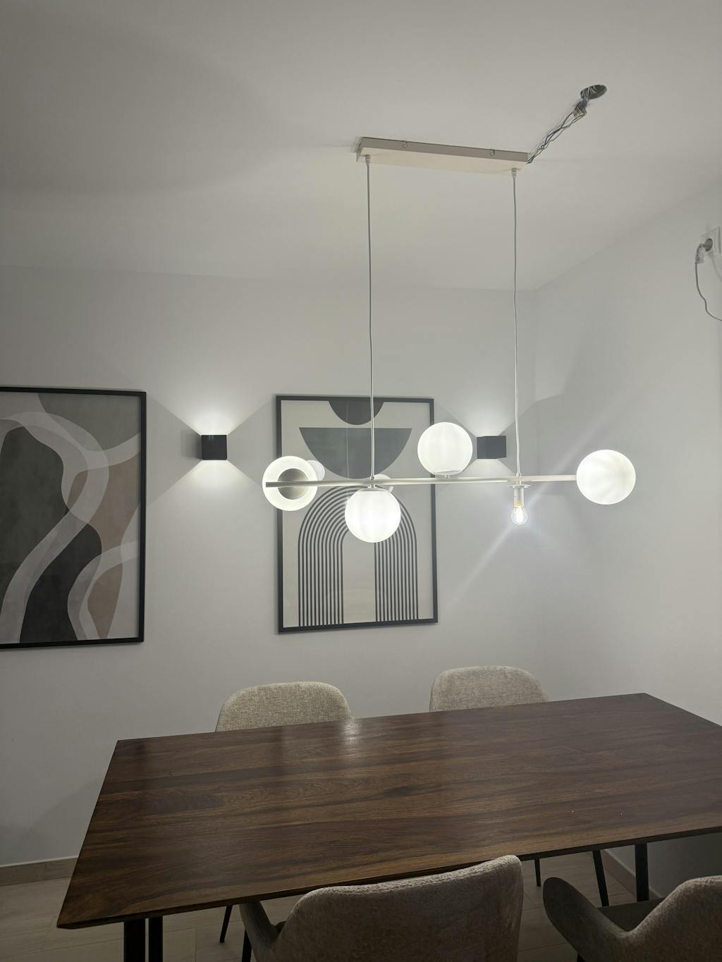 LUMIÈRE Design Livana Pendelleuchte E14 LED 5-flammig Hängeleuchte ...