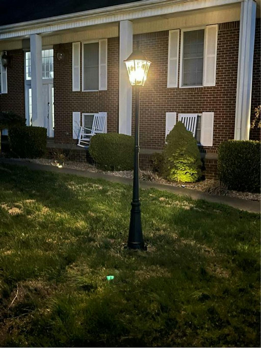 LUTEC-Hardwired Single Head Die-Cast Aluminum LED Post Light (Head & P