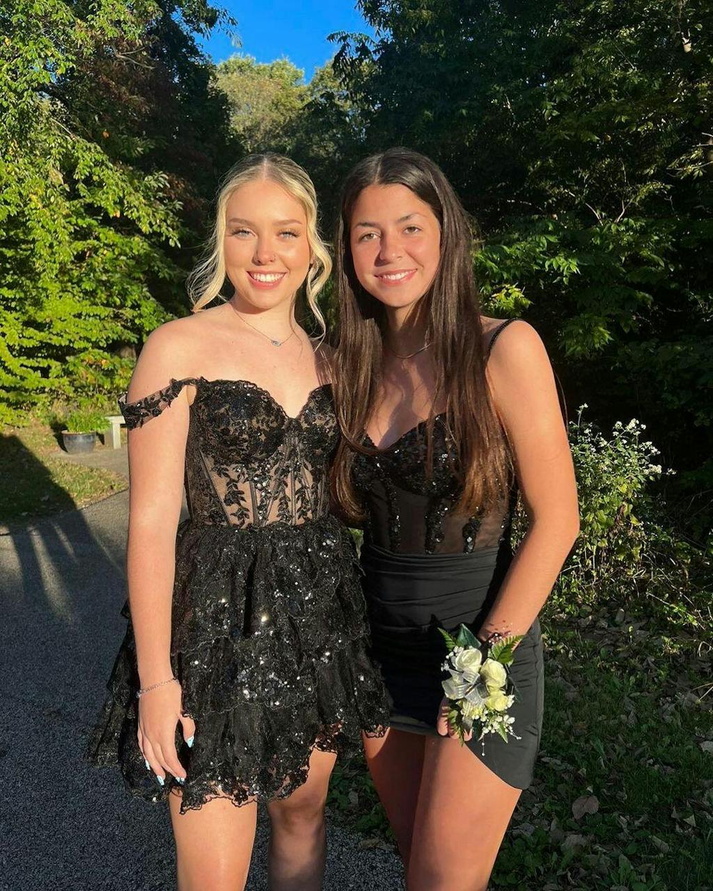 Luuvis A Line Lilac Short Graduation Dress Spaghetti Straps Homecoming ...