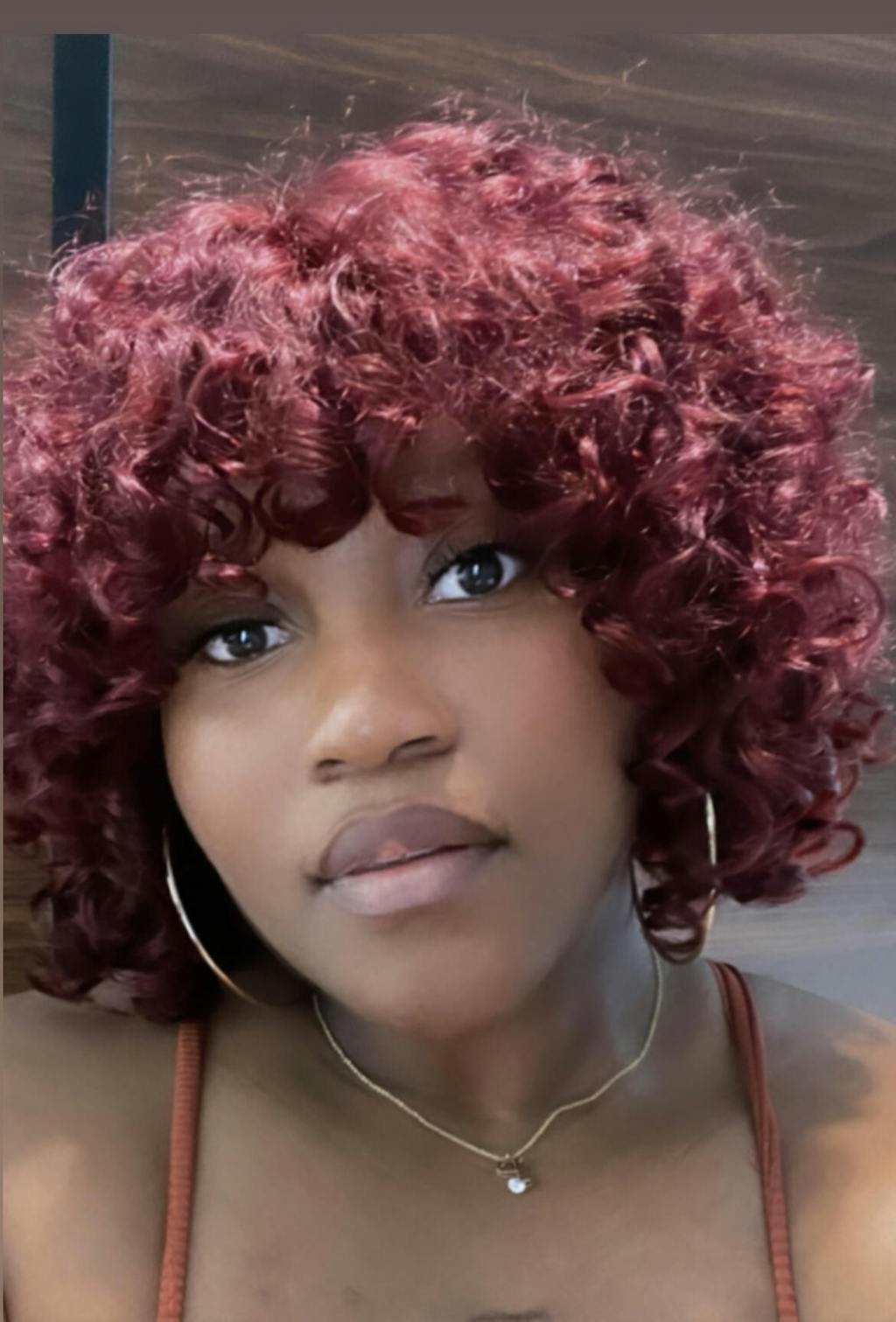Red Curly Short Wig