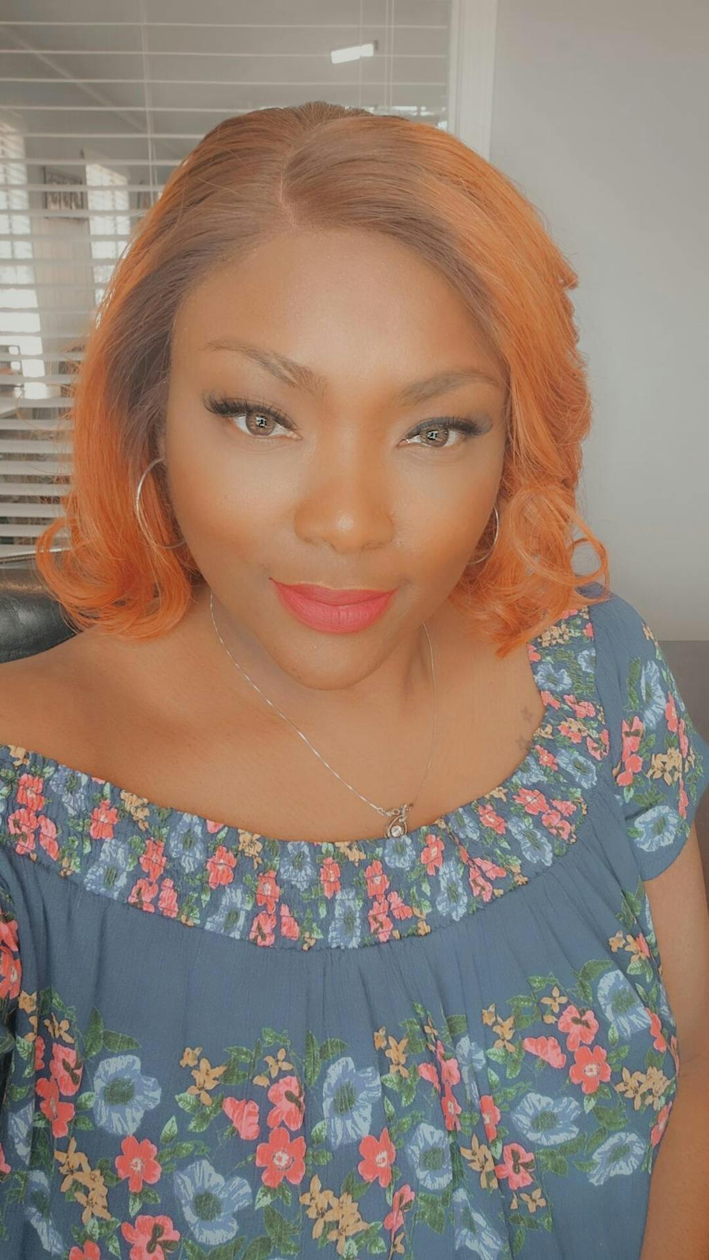 Ginger Ombre Blunt Cut Bob 13x4 Lace Front Wig