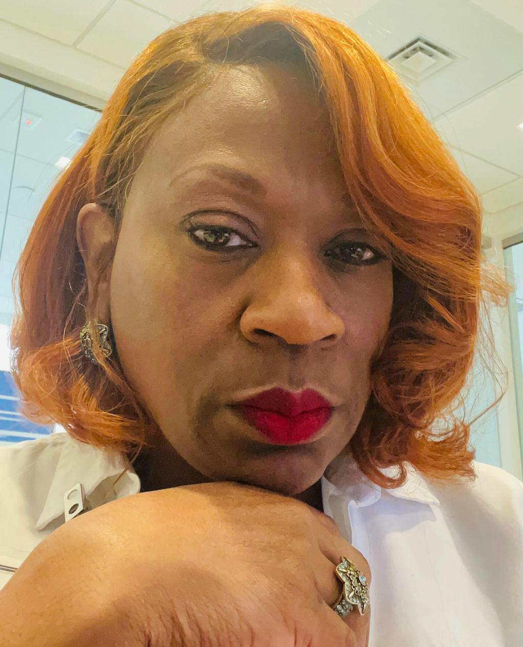 Ginger Ombre Blunt Cut Bob 13x4 Lace Front Wig