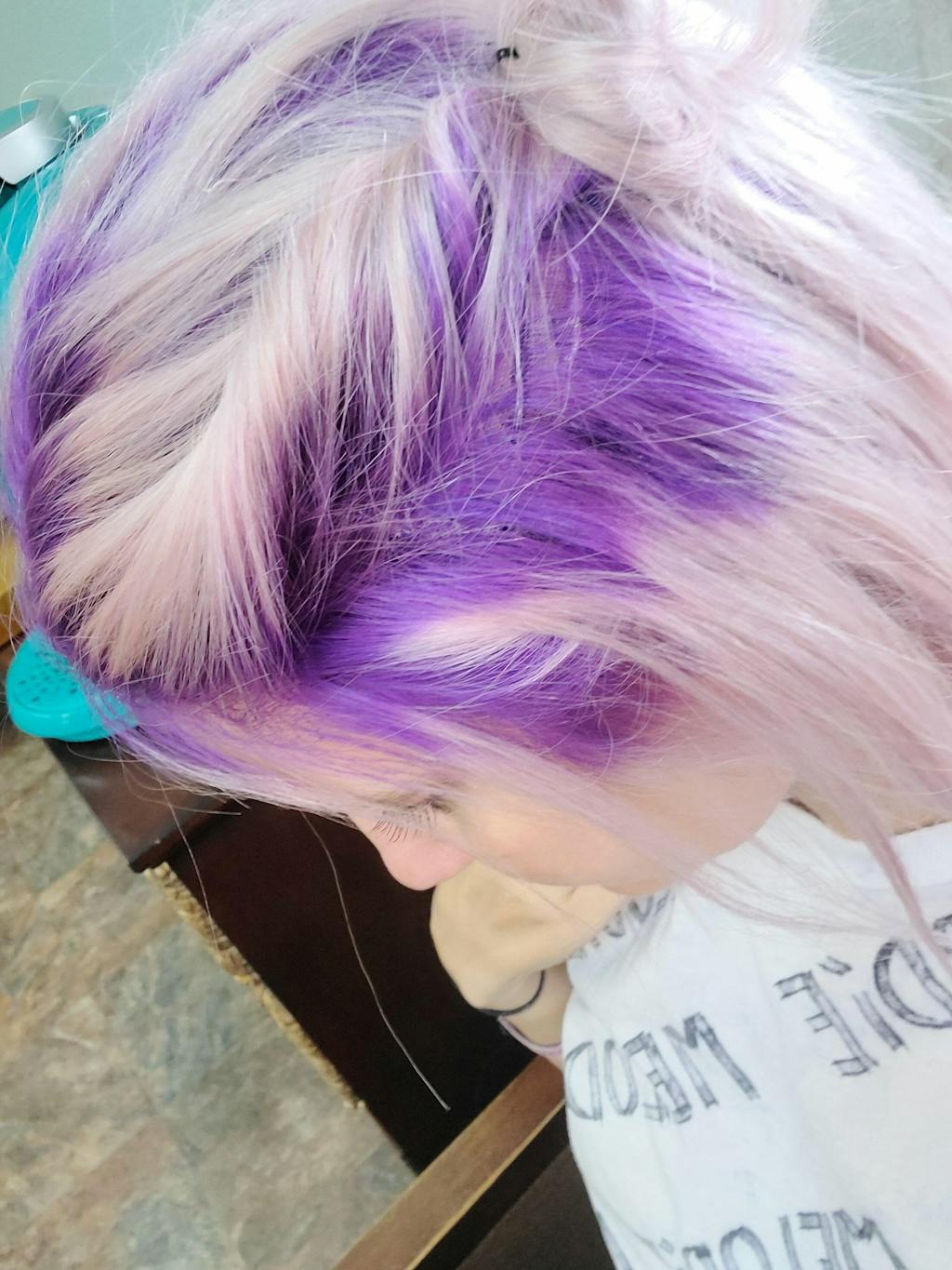 Peruvian Hair Gradient Color Violet Purple Straight Lace Front Bob Wig ...