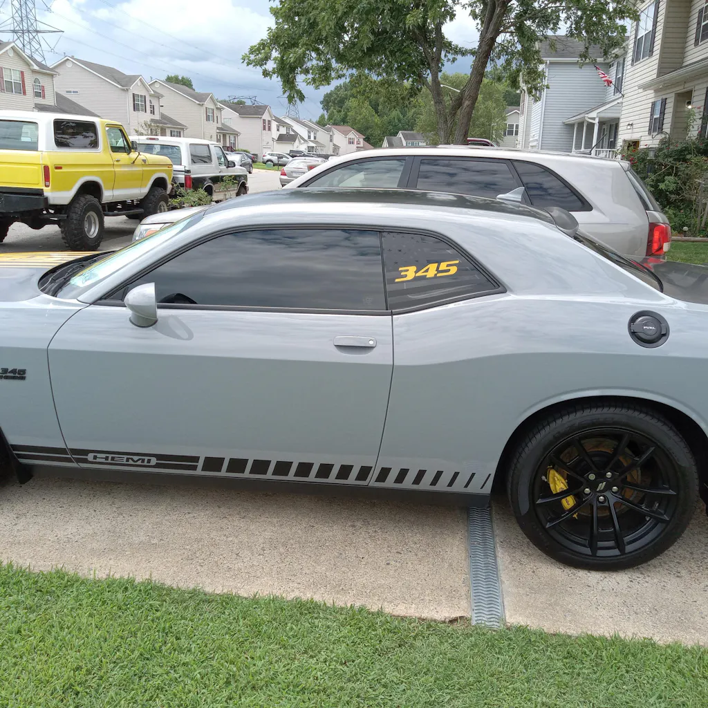 2008+ Challenger Rear Quarter Window Cut Vinyl Decals - USA Flag – Luxe ...