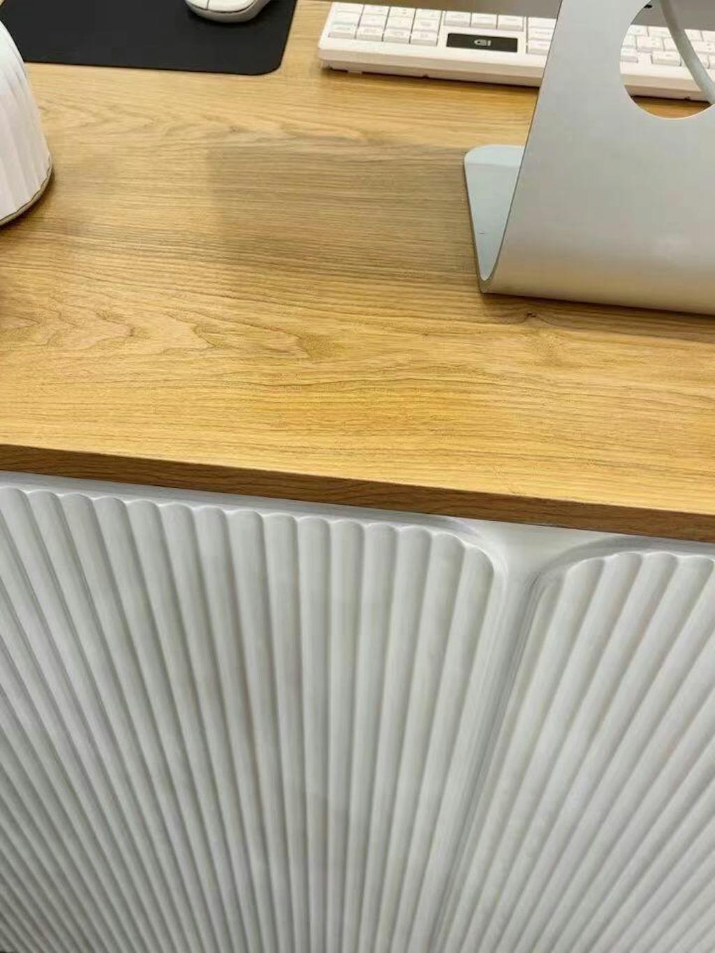 Arya Reeded Reception Desk of High Quality - M2 Retail