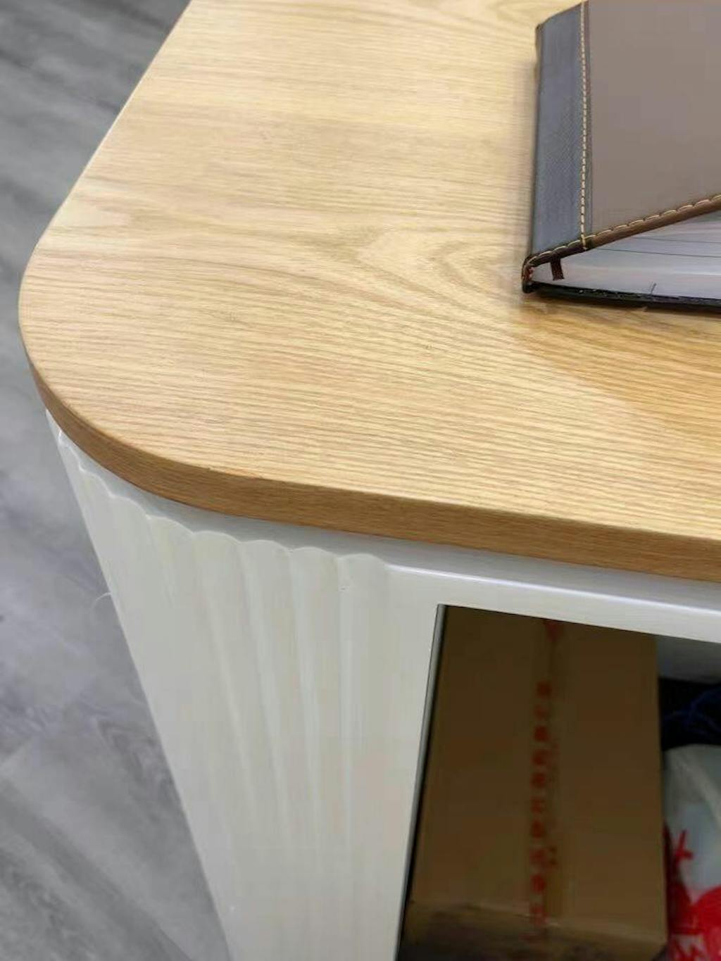 Arya Reeded Reception Desk of High Quality - M2 Retail