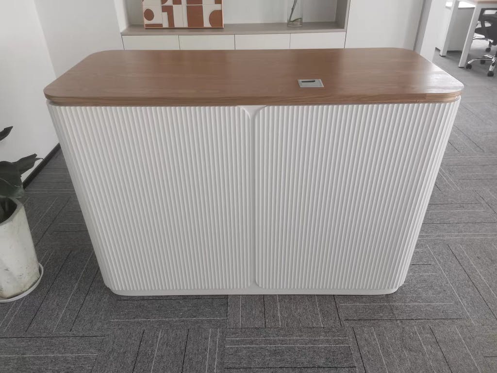Arya Reeded Reception Desk of High Quality - M2 Retail