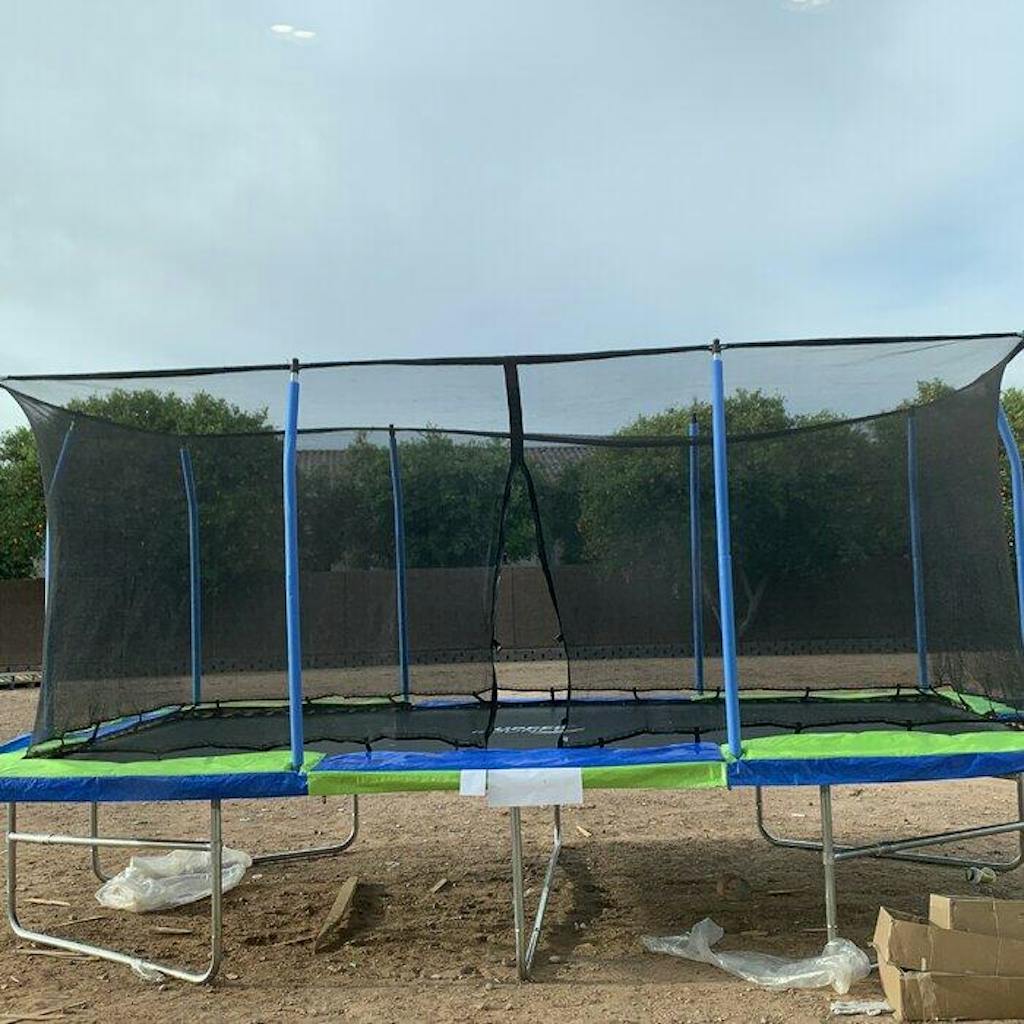 Machrus Upper Bounce - Mega 10' X 17' Gymnastics Style, Rectangular Tr ...