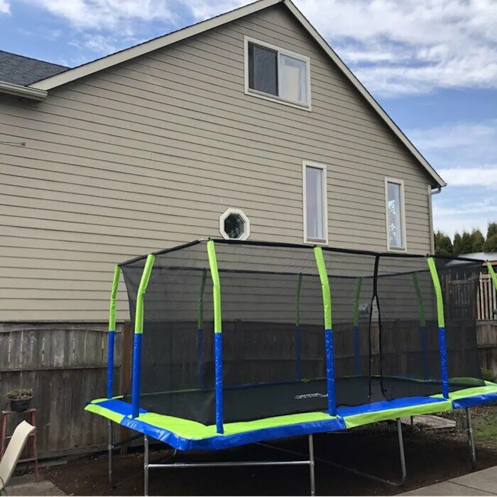 Machrus Upper Bounce - Mega 10' X 17' Gymnastics Style, Rectangular Tr ...