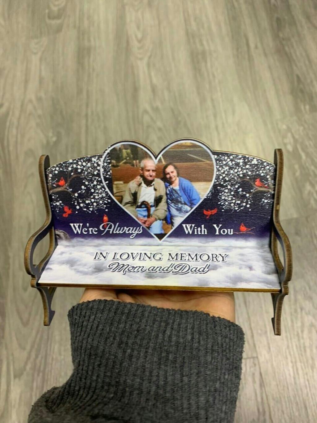 Save Me A Seat - Personalized Photo Memorial Bench – Macorner