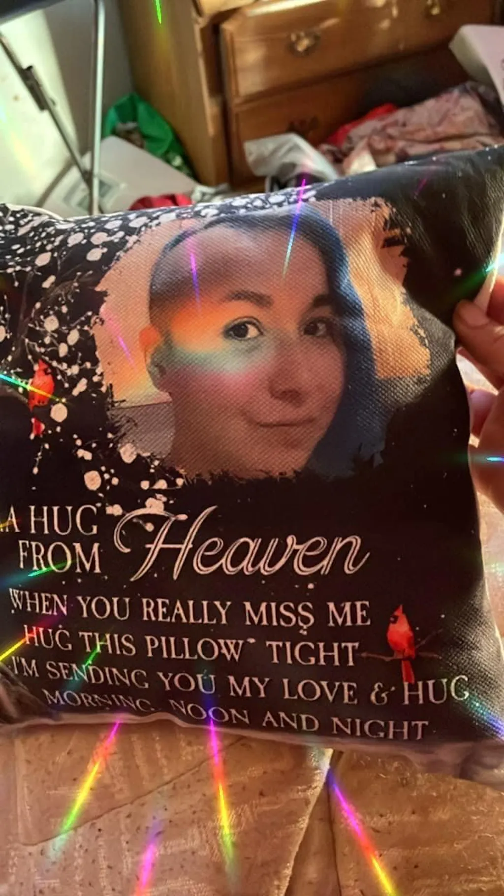 A Hug From Heaven I'm Always With You - Personalized Photo Pillow ...