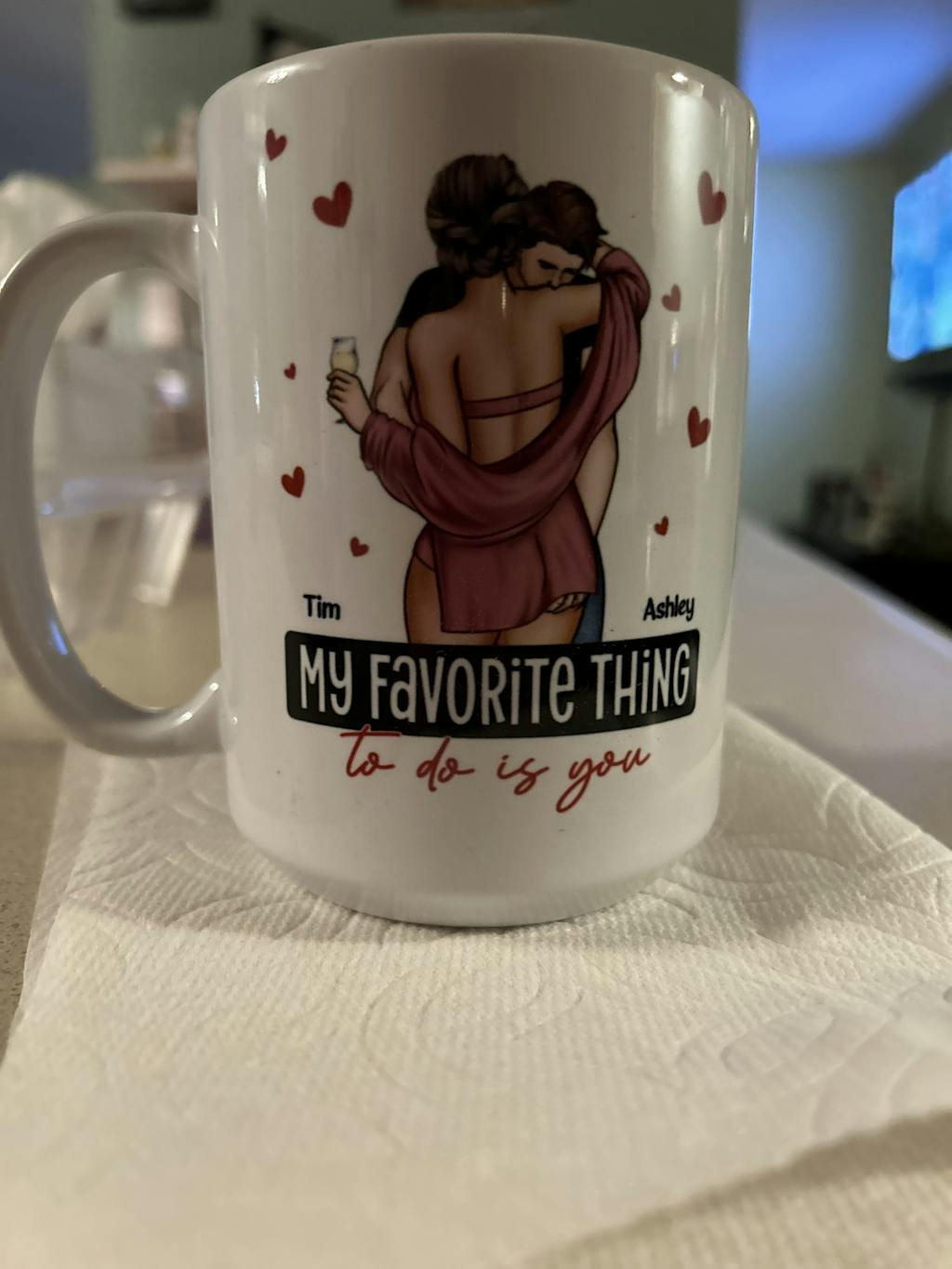 It Started With A Message Romantic Couples - Personalized Mug - Annive – Macorner