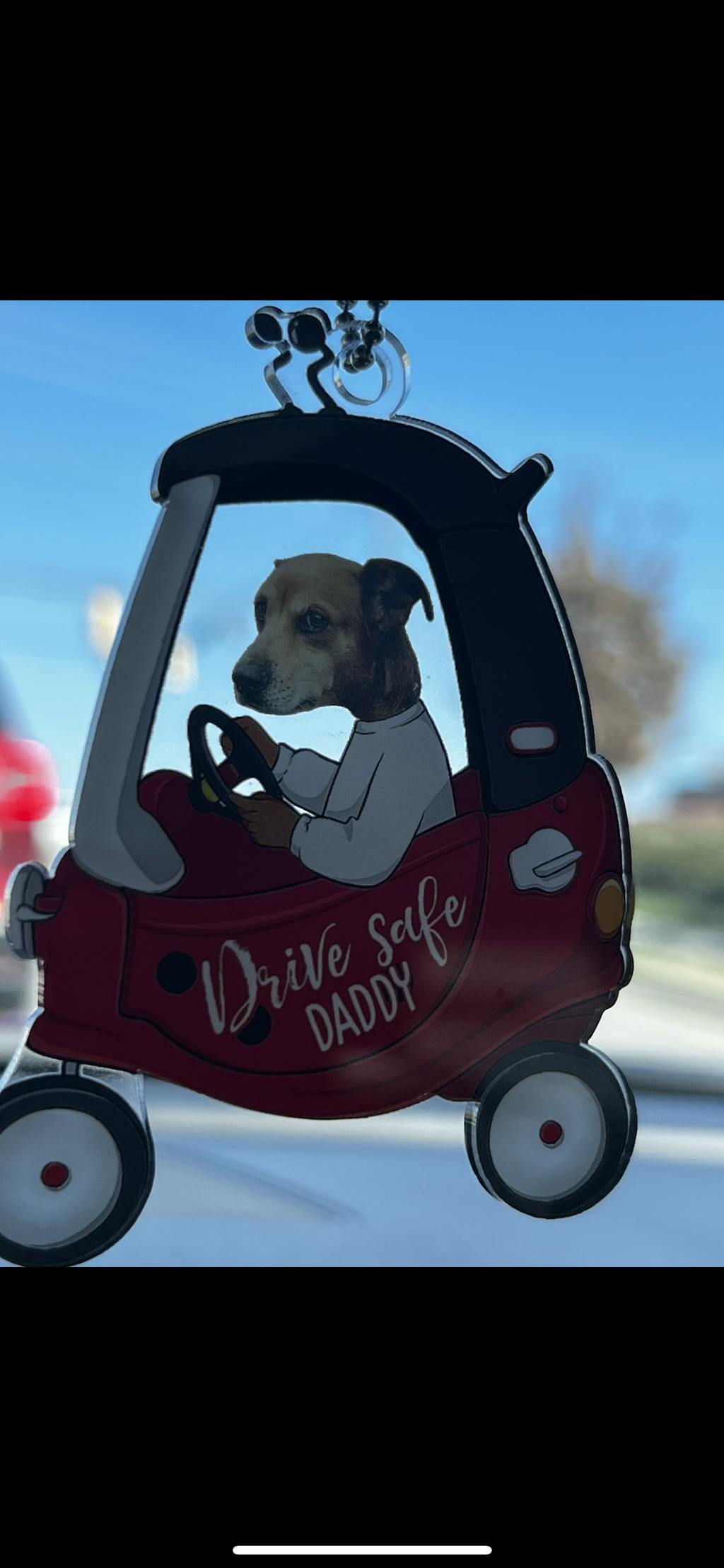 Drive Safe Daddy - Personalized Car Photo Ornament – Macorner