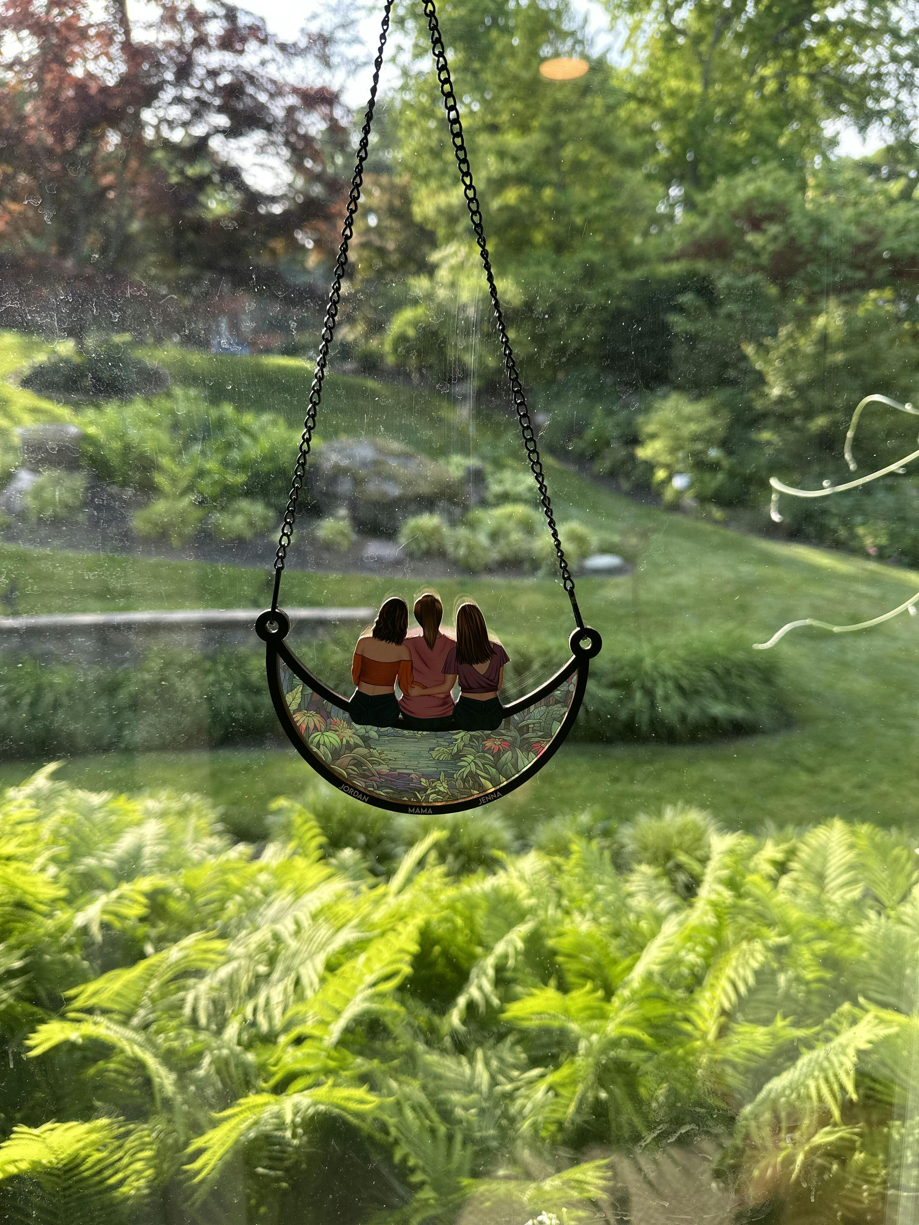 Mom Everything We're Is Because Of You - Personalized Window Hanging S ...