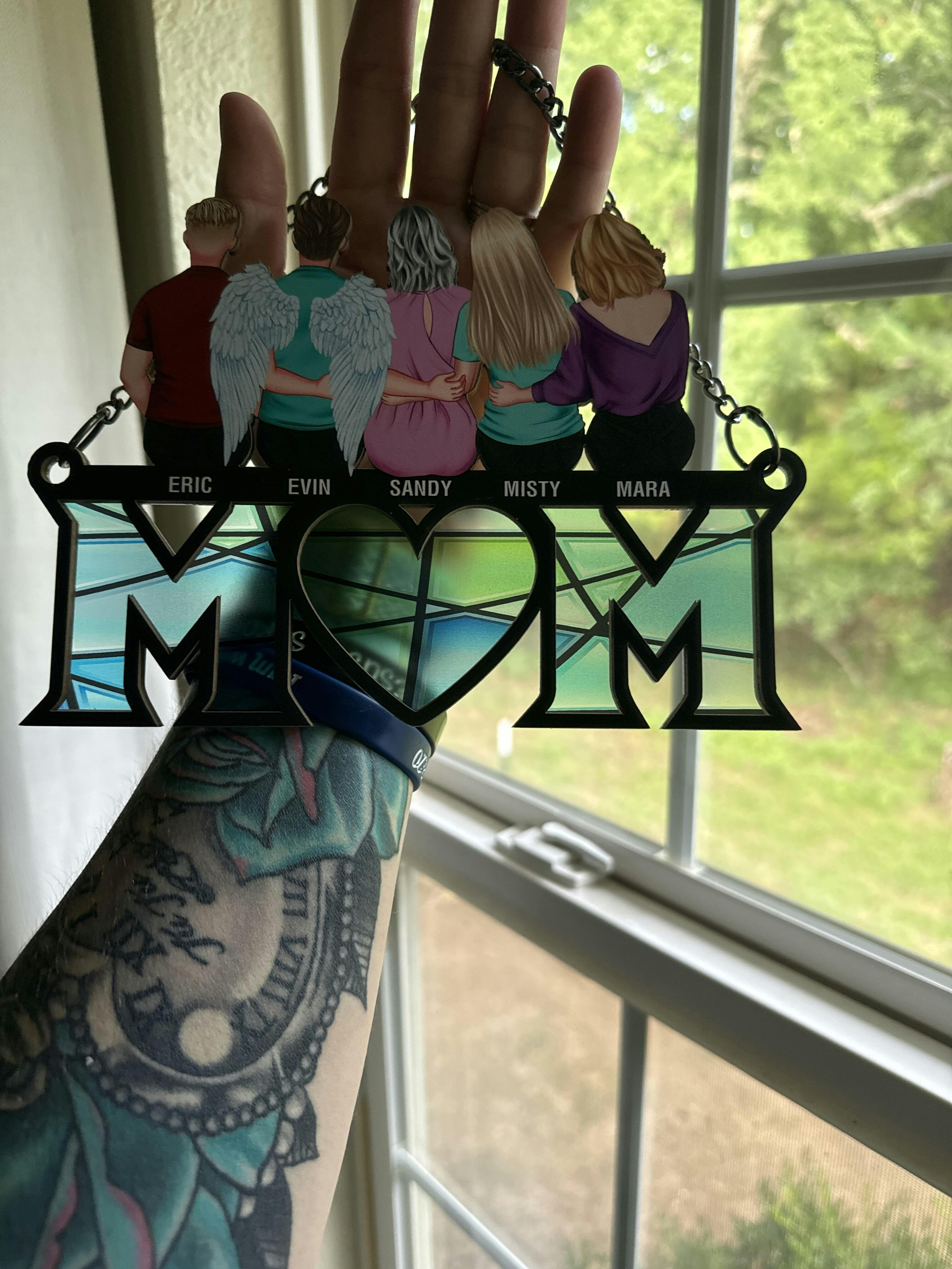 Girl Butterfly - Personalized Window Hanging Suncatcher Ornament – Macorner