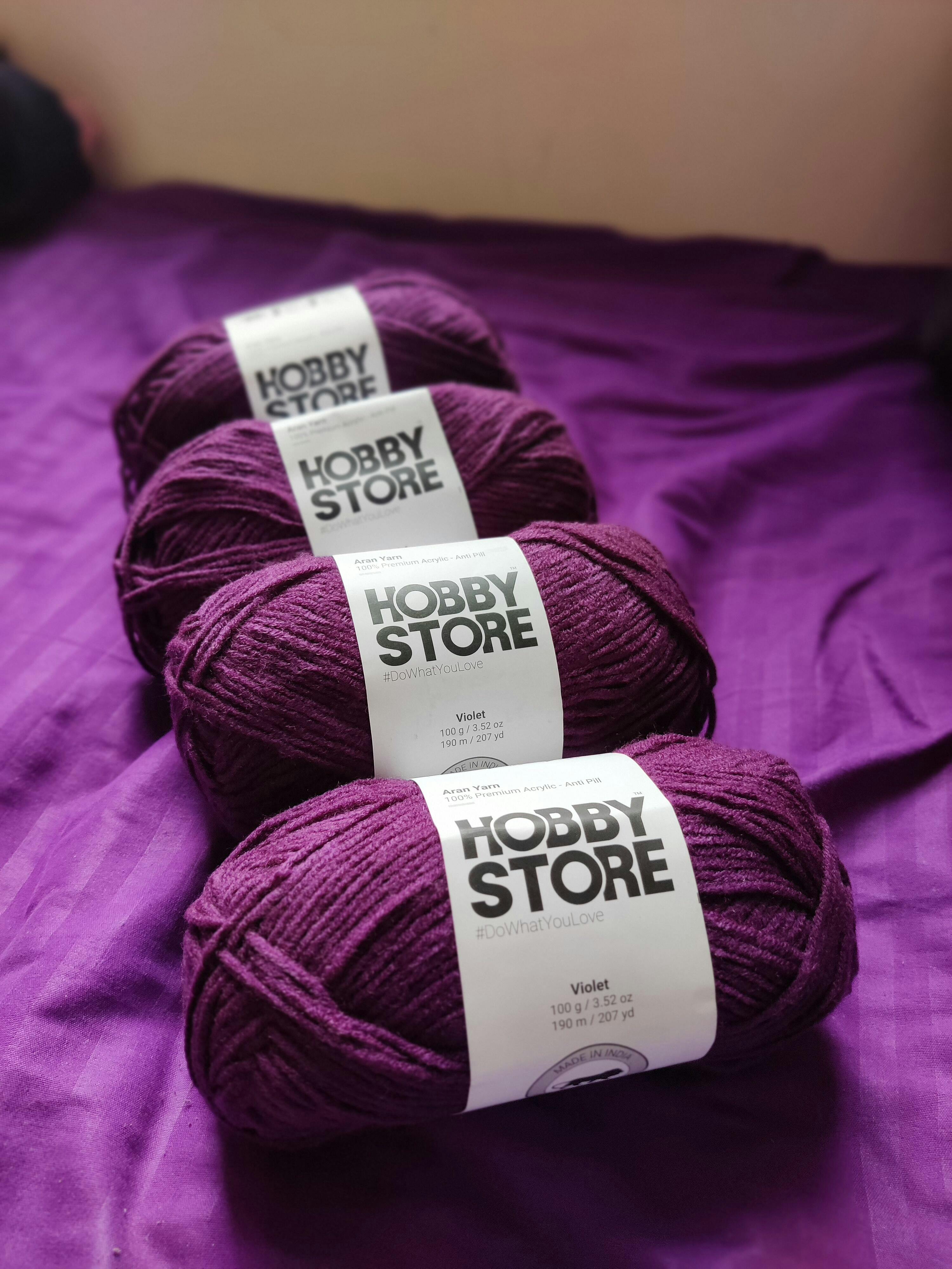 Aran Anti-Pill Yarn by Hobby Store - Violet 2051