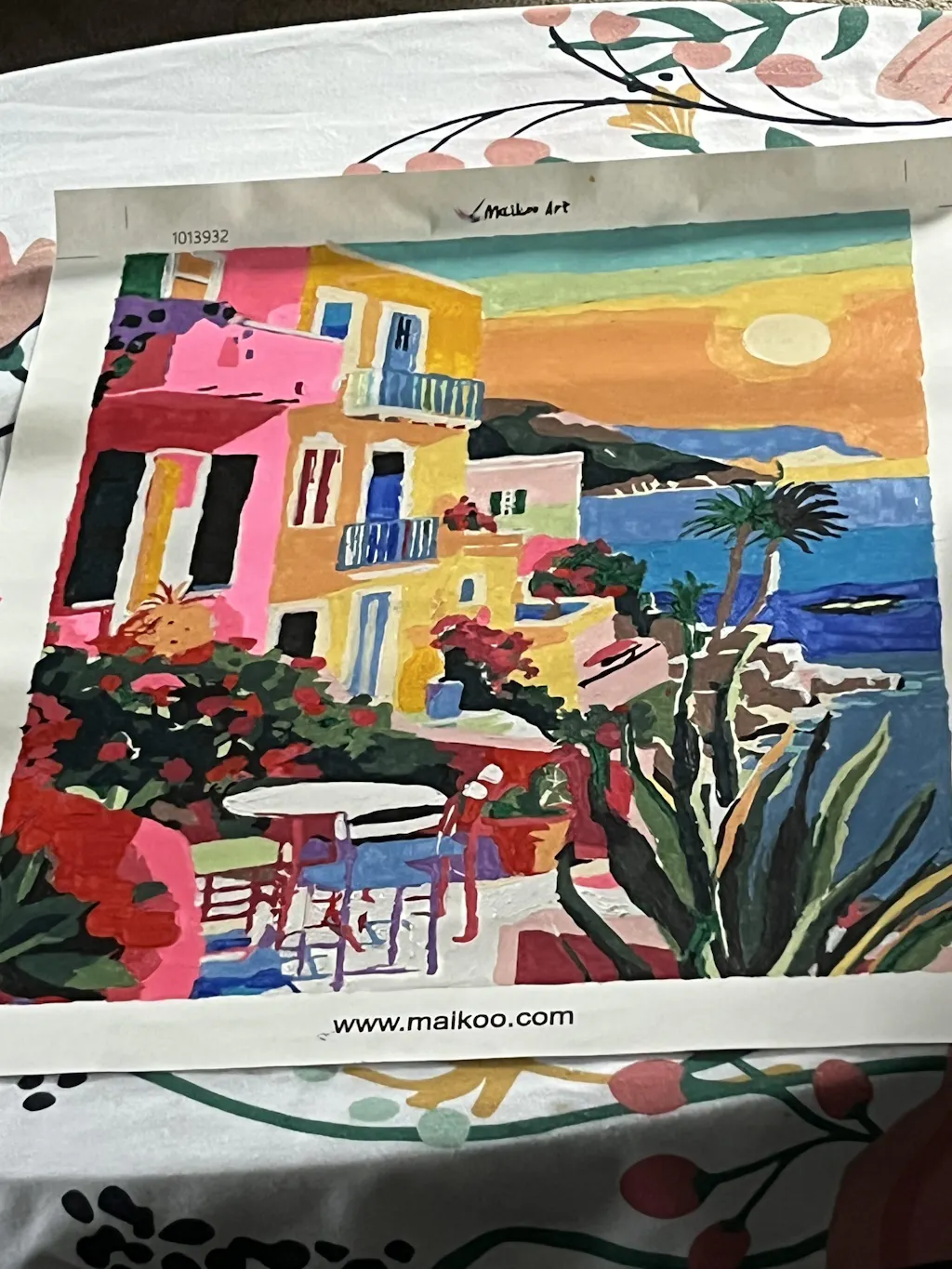 Sunny Seaside Town Paint by Numbers Kits | Paint by Numbers for Adults ...