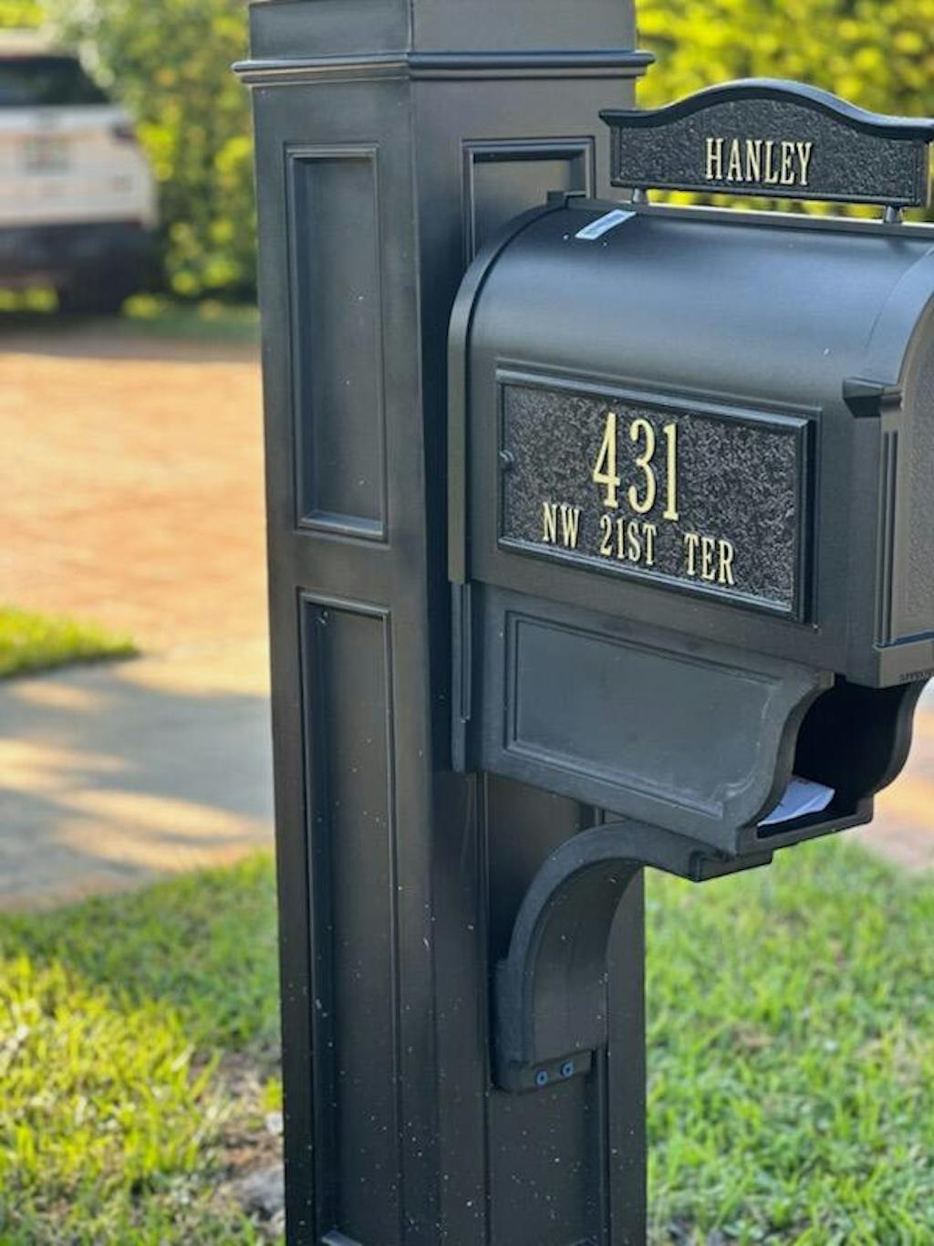 Buy Whitehall Products Personalized Two Sided Topper | MailboxEmpire