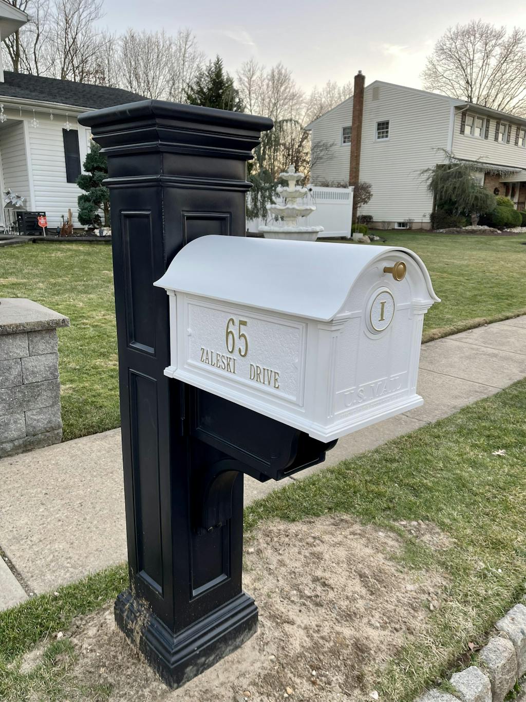 Whitehall Balmoral Mailbox Side Plaques and Monogram Package ...