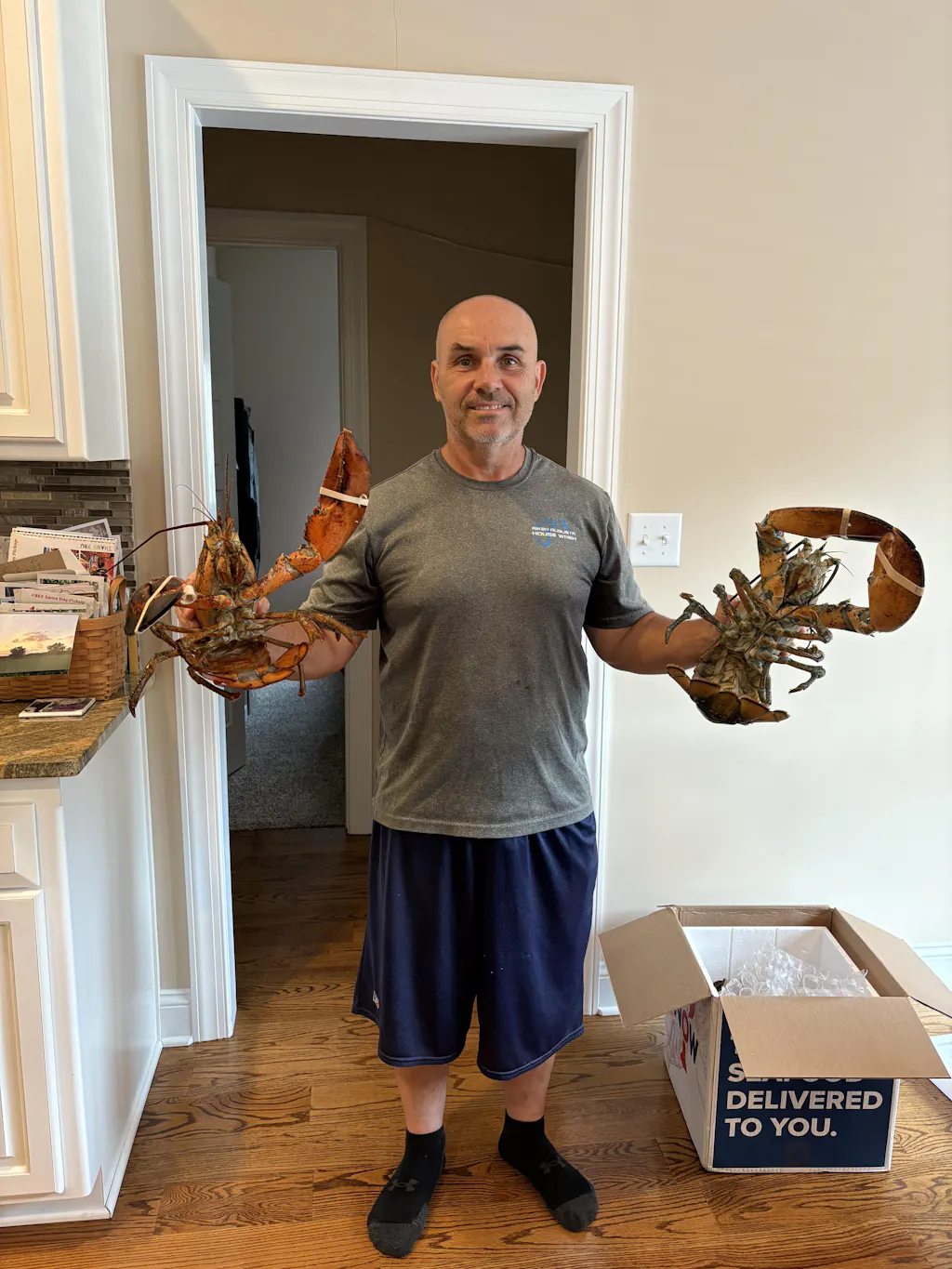 Jumbo 4-6 lb Giant Lobster from North Atlantic