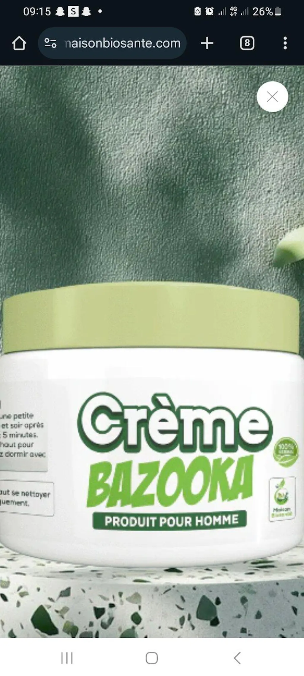 Crème Bazouka AGRANDISSEMENT GÉNITAL DE L'HOMME 100% BIO – Maison biosante