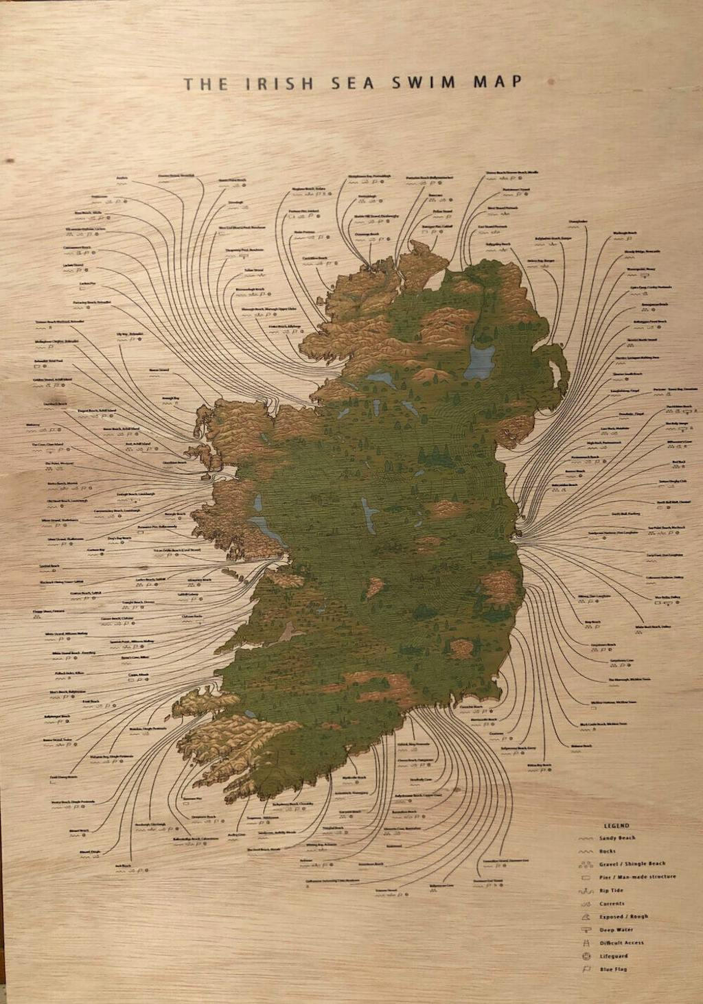 The Irish Sea Swim Map (1st Edition) – Malin & Mizen