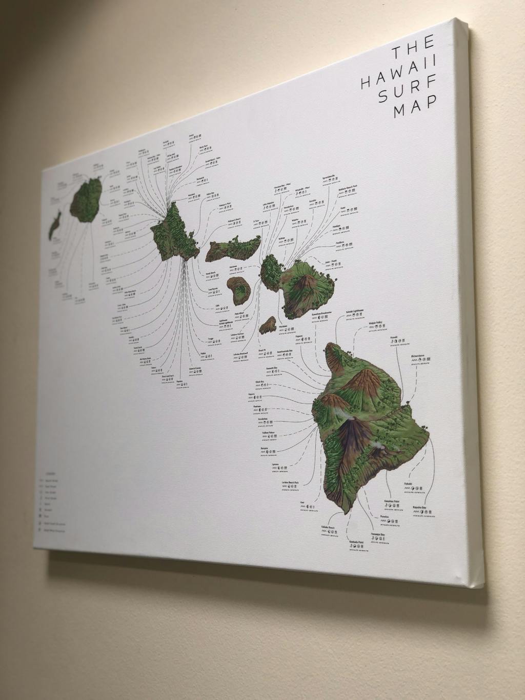 The Hawaii Surf Map - 102 Surf Spots with GPS & Wind/Swell Info – Malin ...