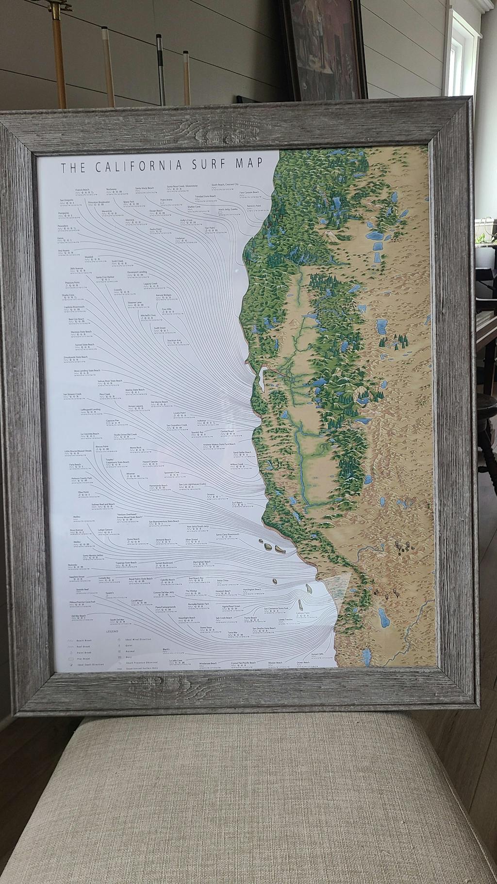 The California Surf Map - 126 great surf spots, 1 amazing map. – Malin ...