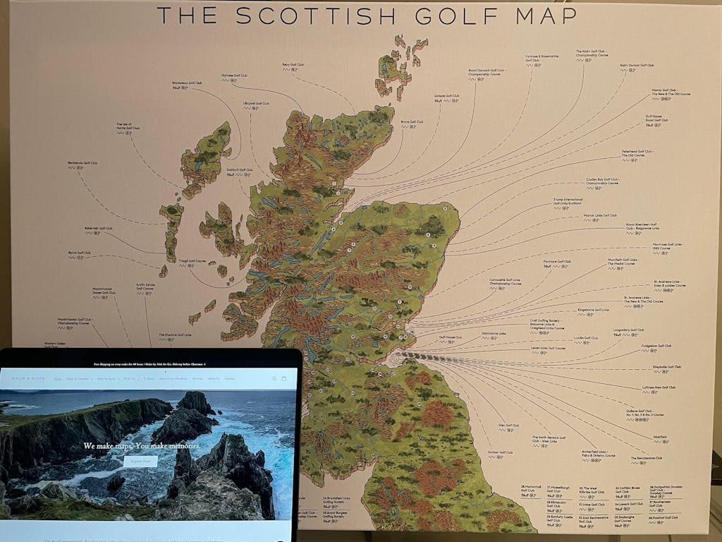 The Irish Golf Map - 105 of Ireland & NI's Top Golf Courses – Malin & Mizen