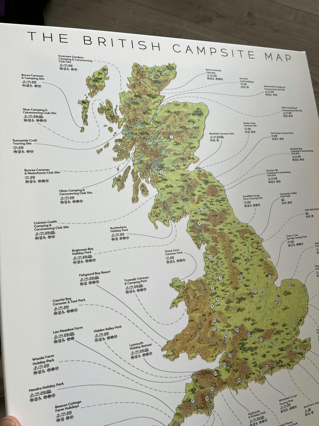 The British Golf Map - 162 of Britain's top Golf courses, 1 amazing map ...