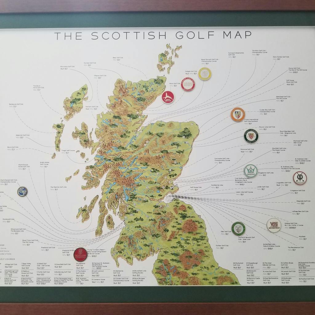 The British Golf Map - 162 of Britain's top Golf courses, 1 amazing map ...