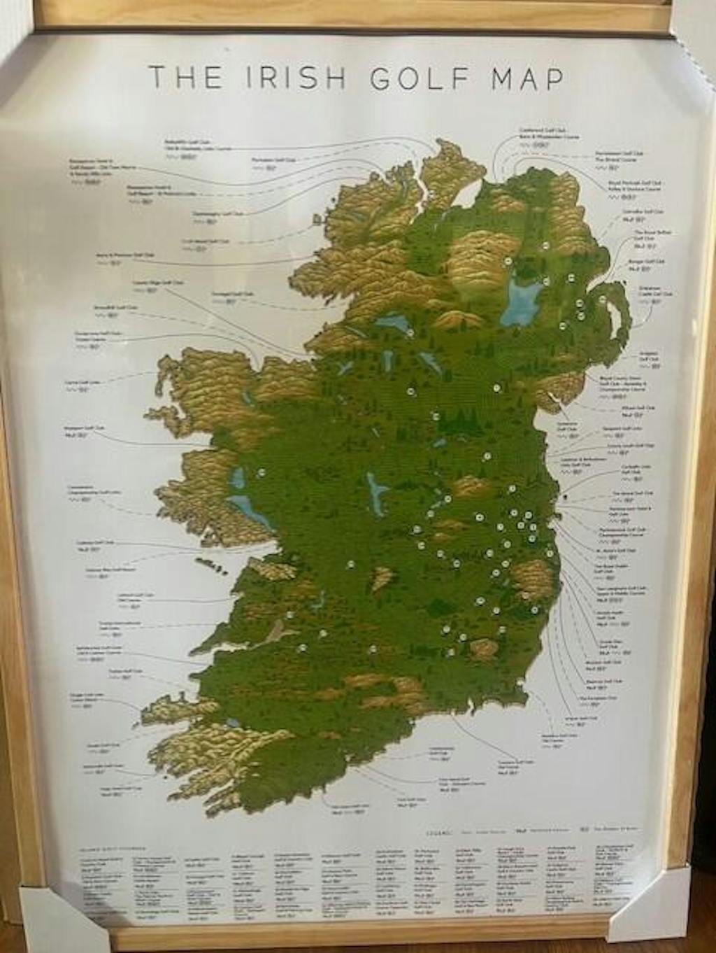 The British Golf Map - 162 of Britain's top Golf courses, 1 amazing map ...