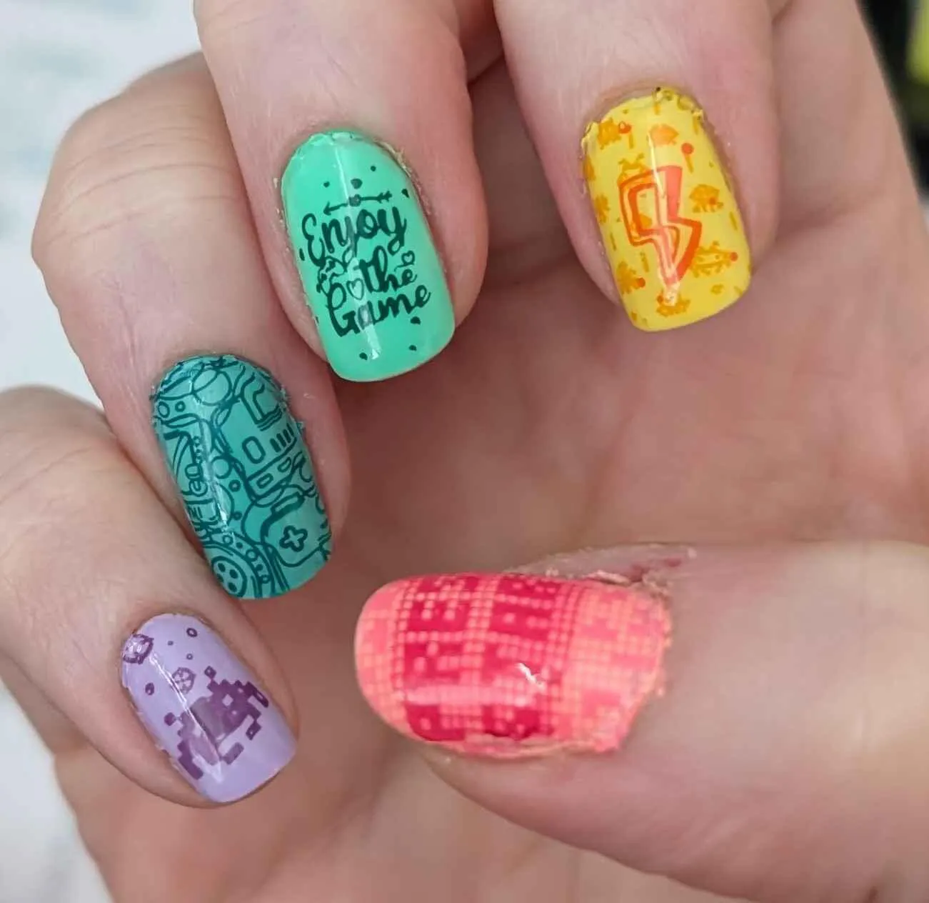 Game Over: Press Start (M430) - Nail Stamping Plate – Maniology