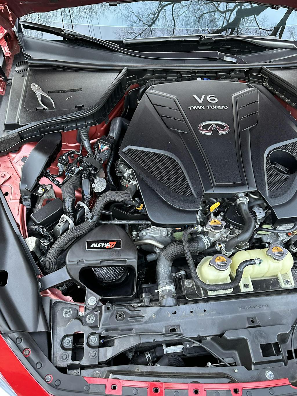 AMS Red Alpha Cold Air Intake | 2016-2024 Infiniti Q50 / Q60 VR30DETT ...