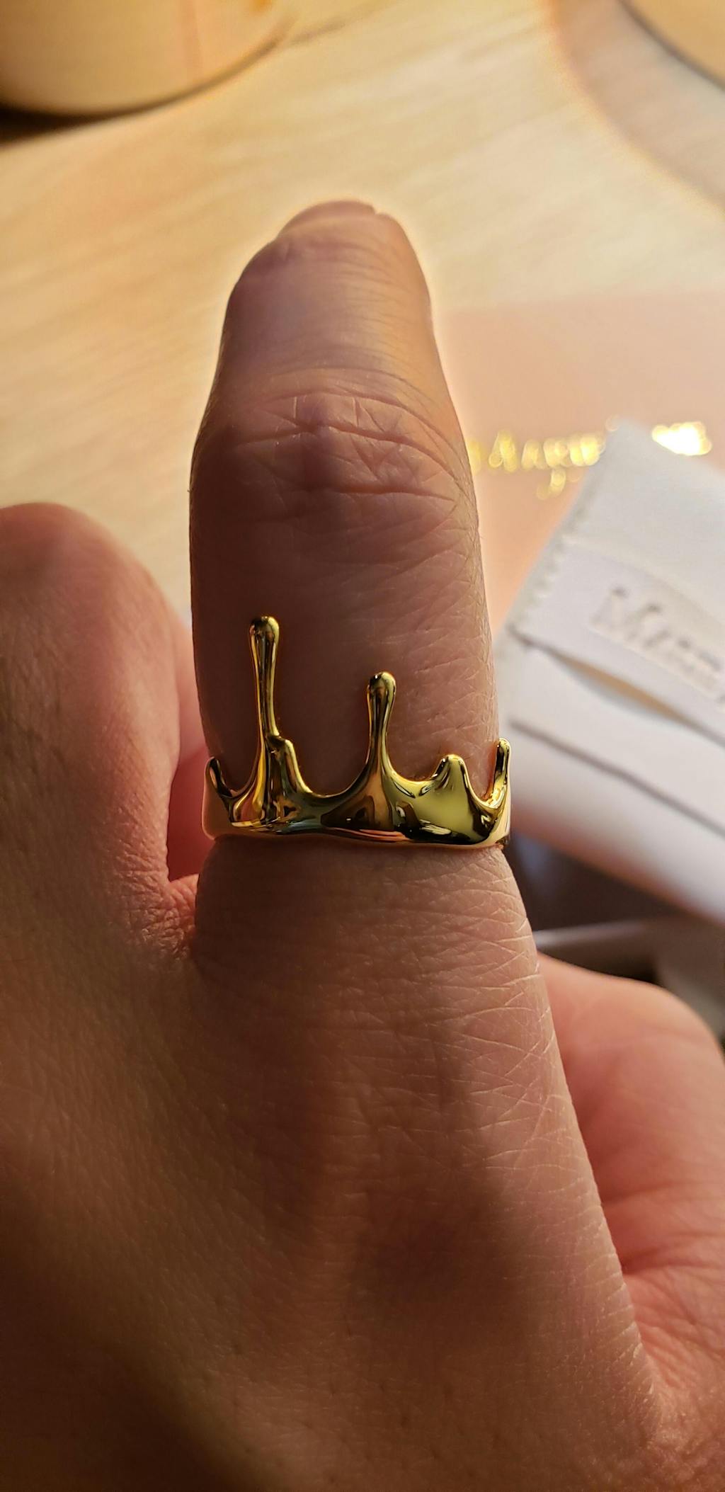 Dripping Small Ring - Gold, Silver, Rose Gold – MARIE JUNE