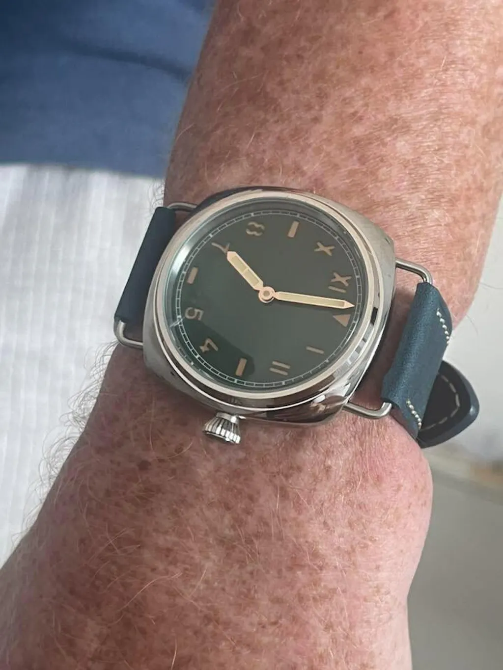 Men 1930s Cali Vintage Diver's Watch - Mechanical Leather Strap Watch ...