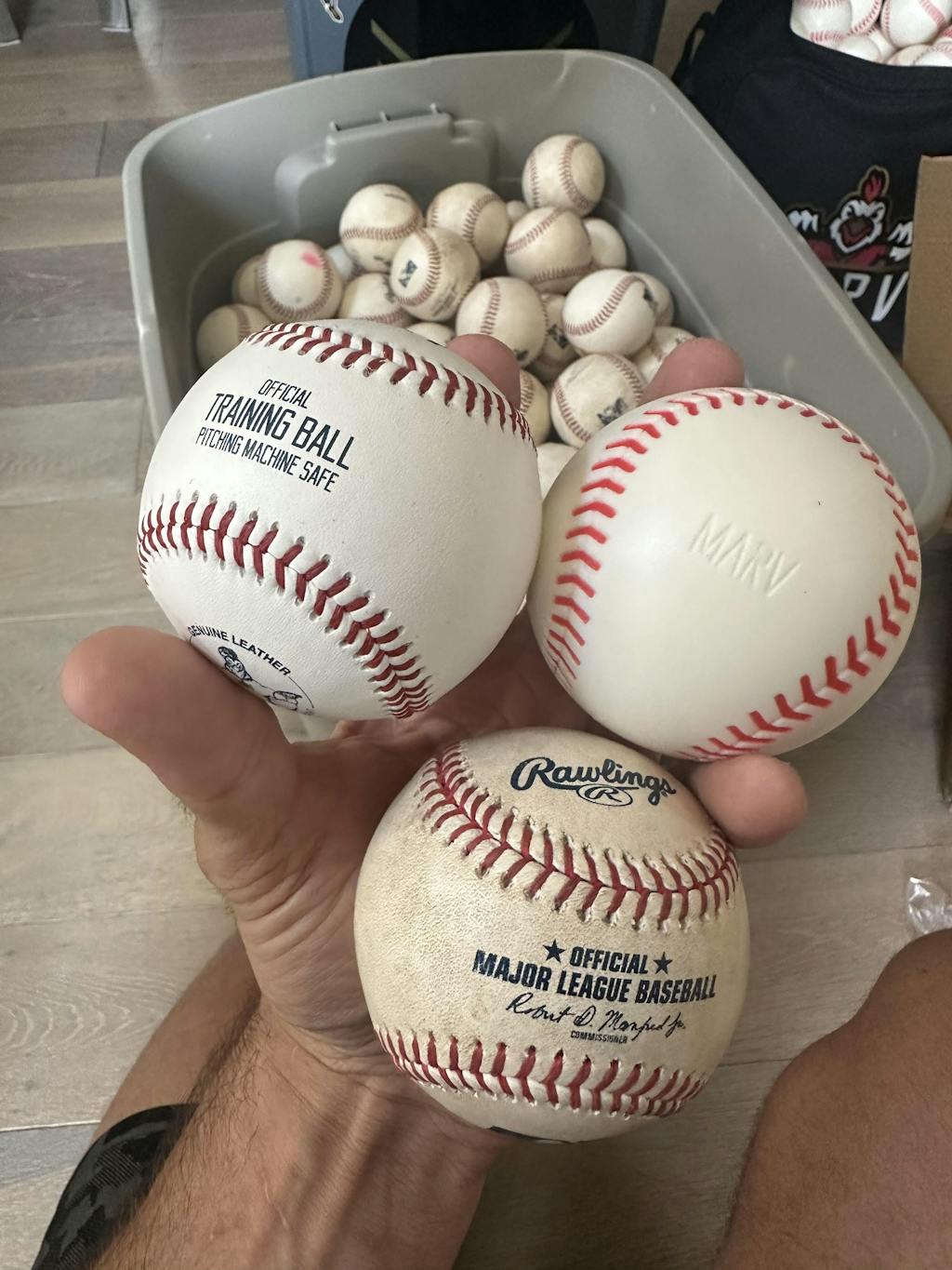 MARV BALLS - HITTING SET (3 Yellow 10oz Balls) – MarvTraining