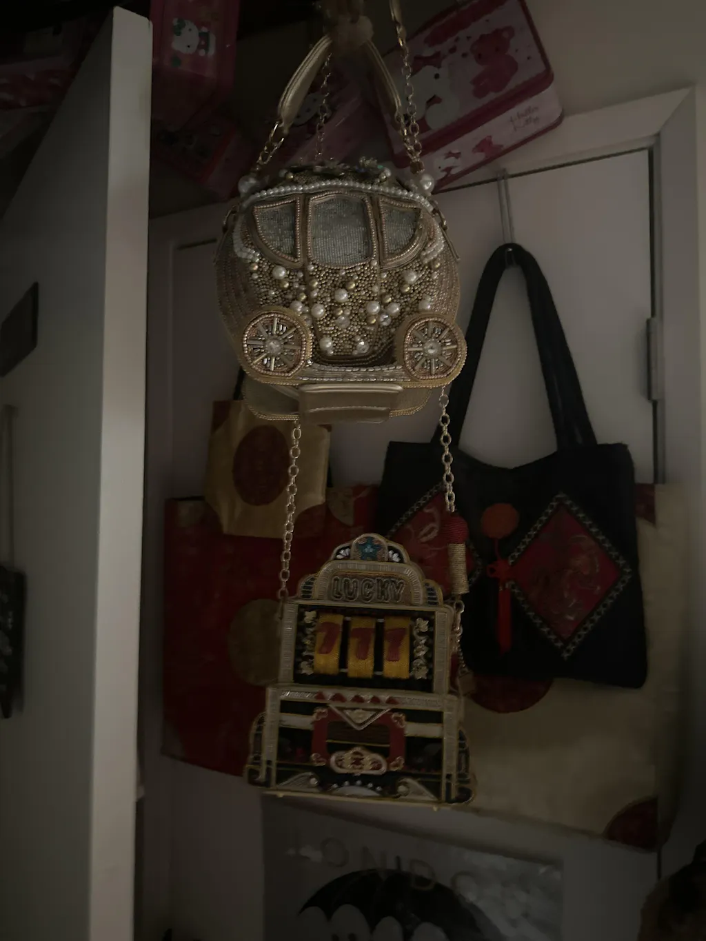 Lucky 7 Embellished Slot Machine Handbag - Mary Frances