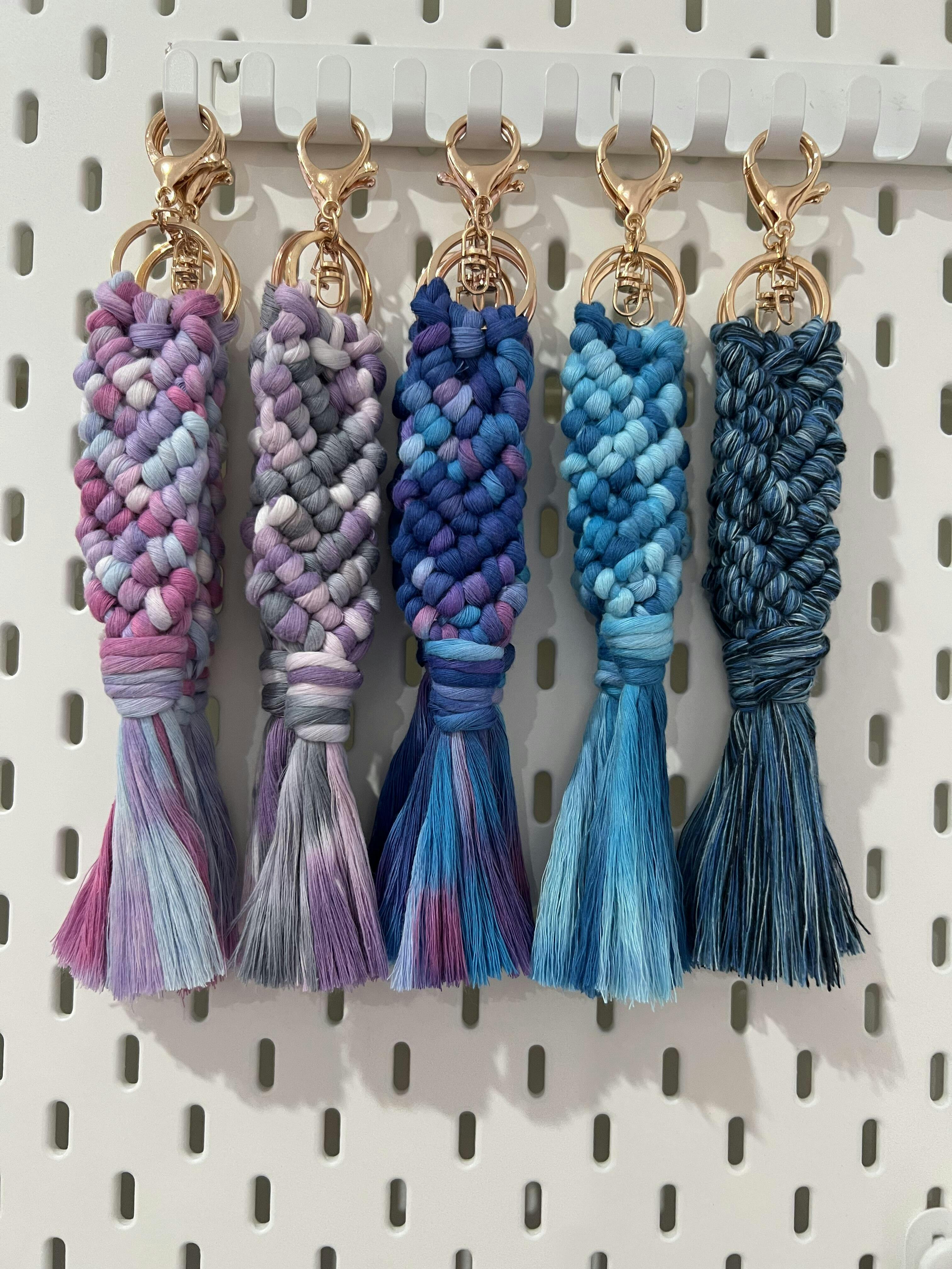 Confetti Macrame String // Aura Blue Premium Cotton Cord - Mary Maker ...