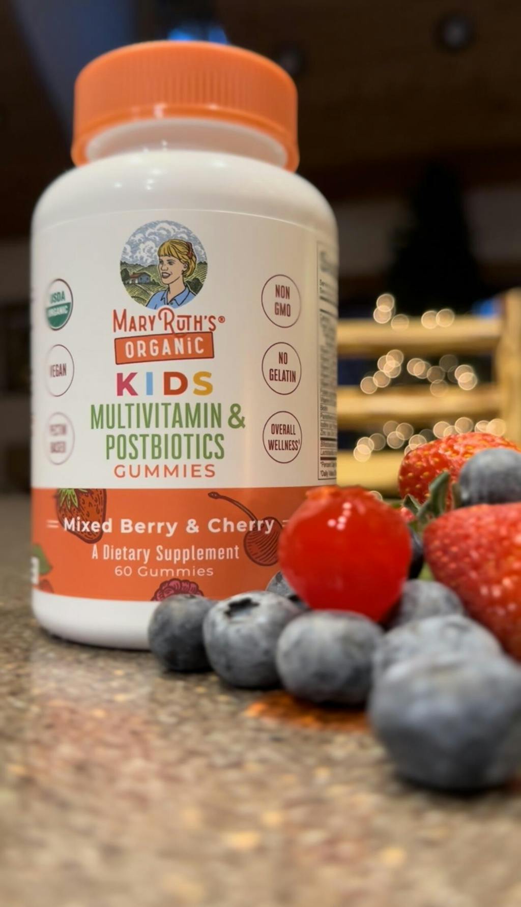 Organic Kids Multivitamin + Postbiotics Gummies – MaryRuth Organics