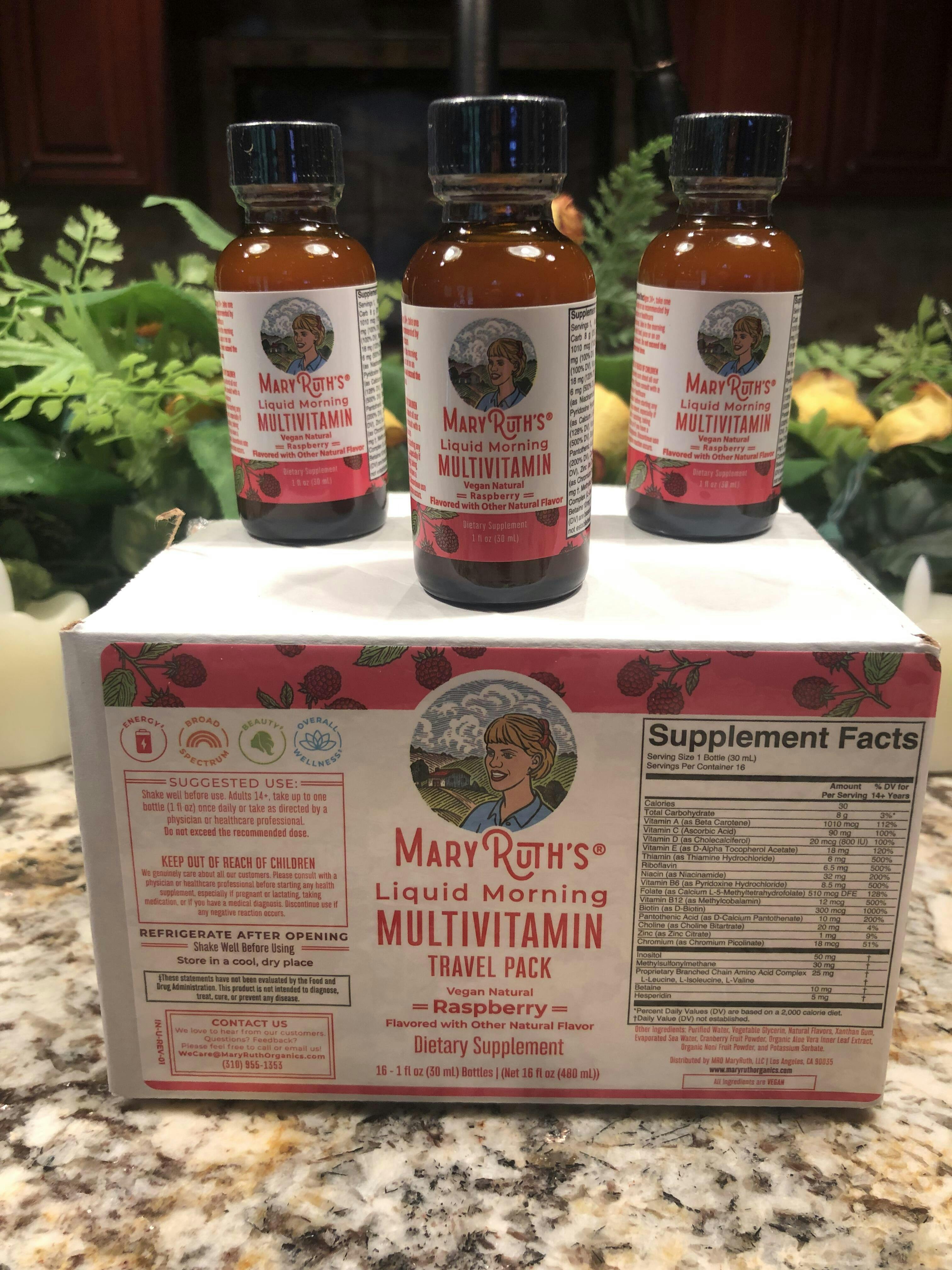Liquid Morning Multivitamin + Hair Growth Vitamin Supplement – MaryRuth ...