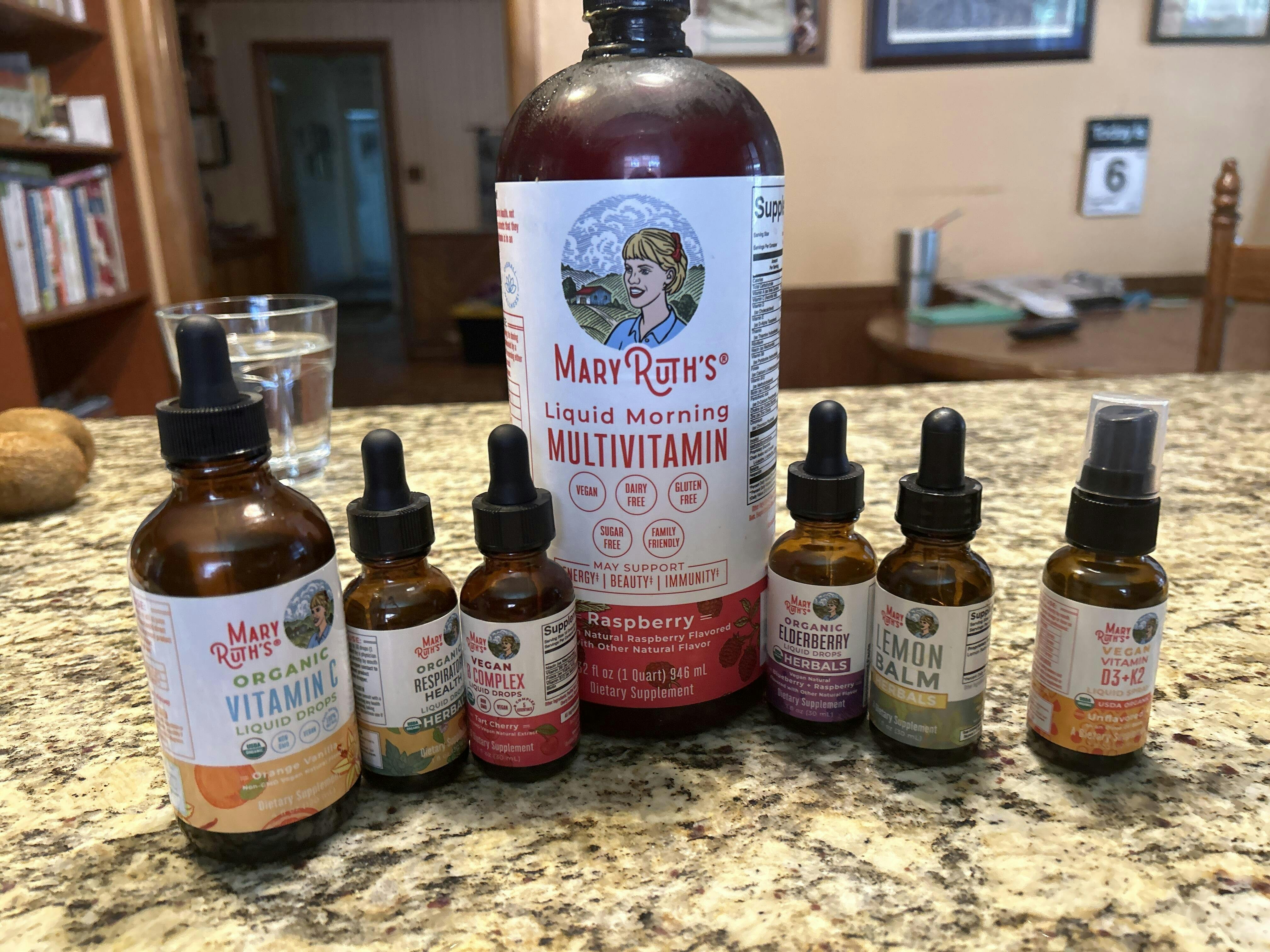 Liquid Morning Multivitamin + Hair Growth Vitamin Supplement – MaryRuth ...