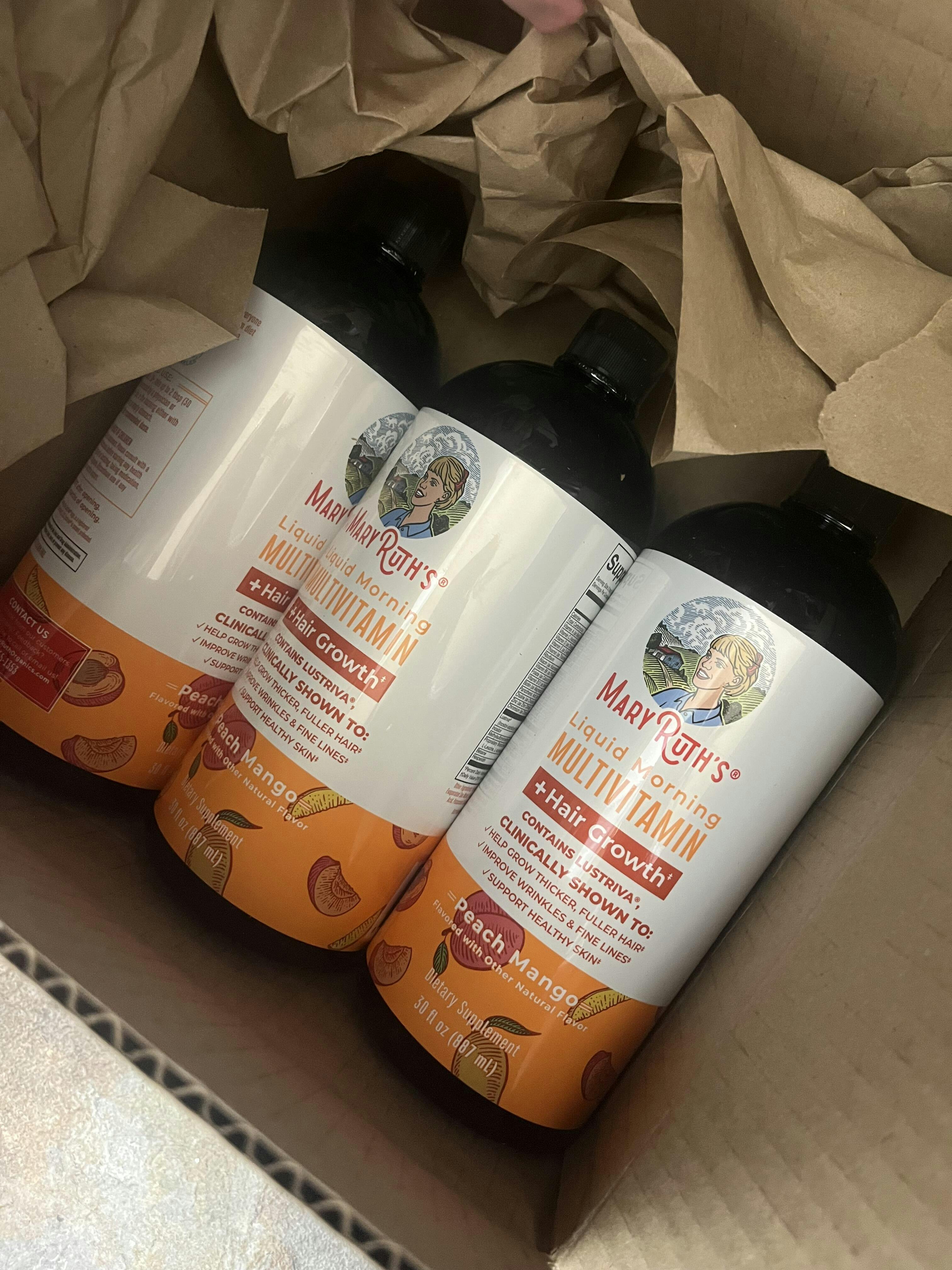 Liquid Morning Multivitamin + Hair Growth Vitamin Supplement – MaryRuth ...